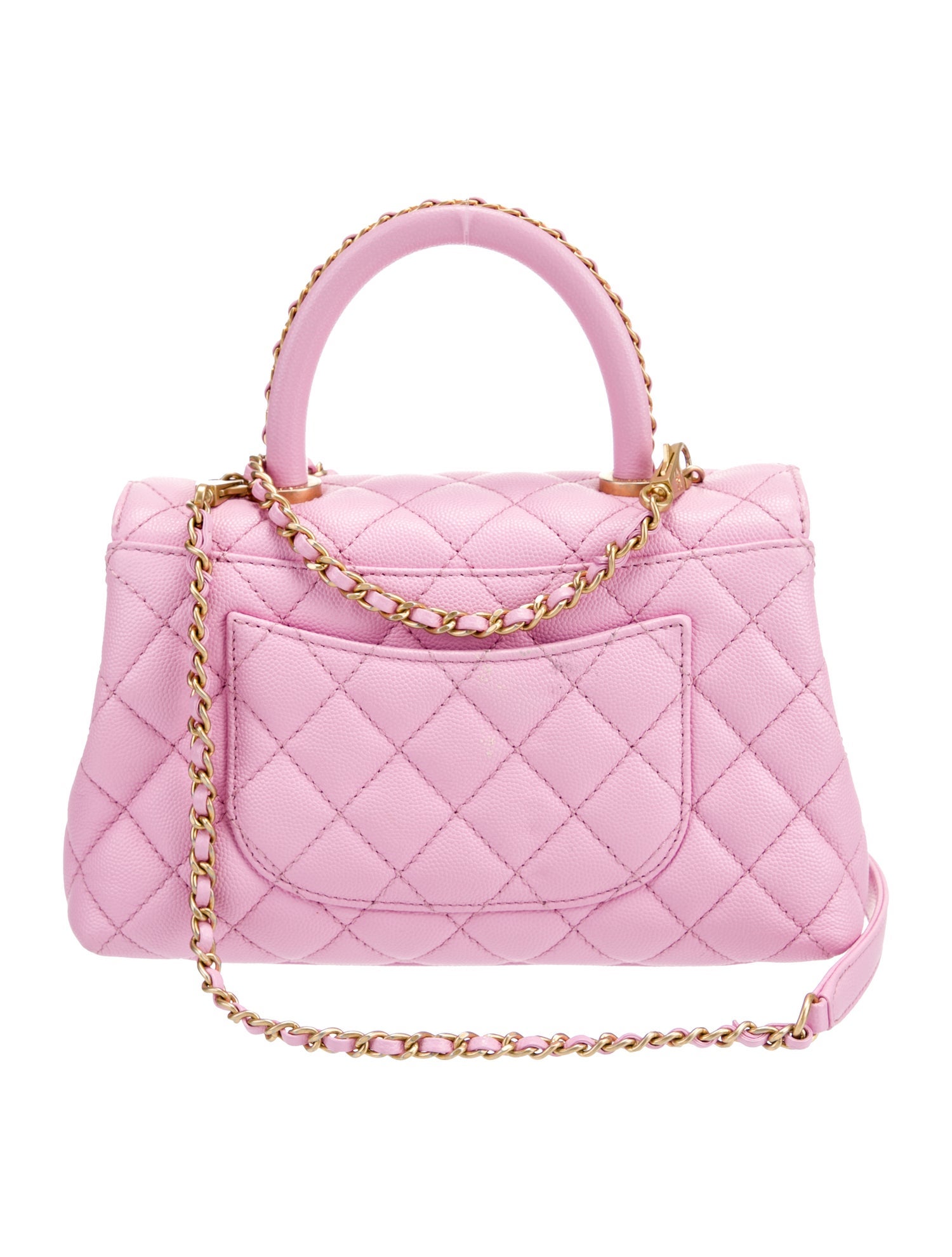 Chanel Mini Coco Handle Bag - Pink Handle Bags, Handbags - CHA1069371 ...