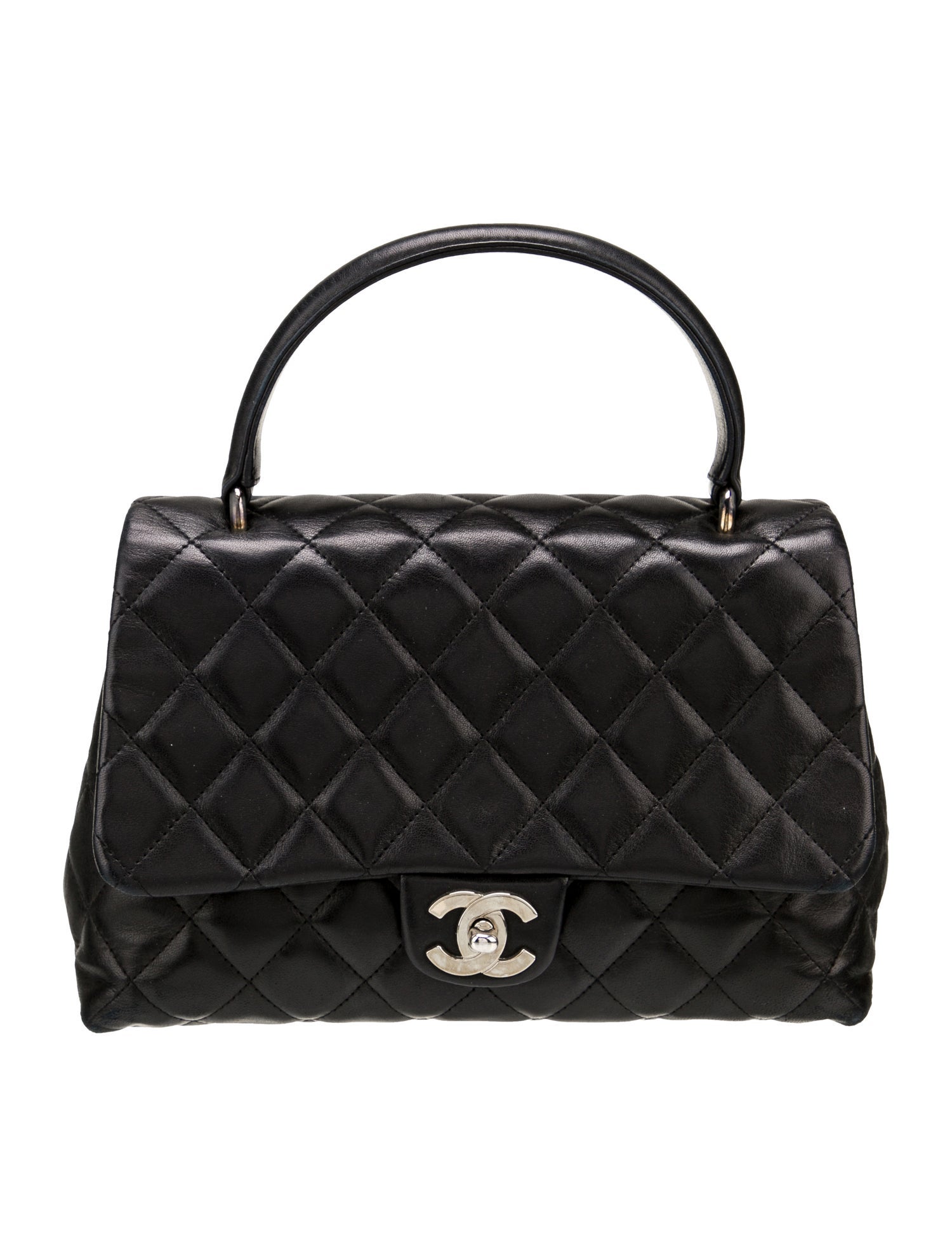 Chanel Quilted Kelly Handle Bag - Black Handle Bags, Handbags ...