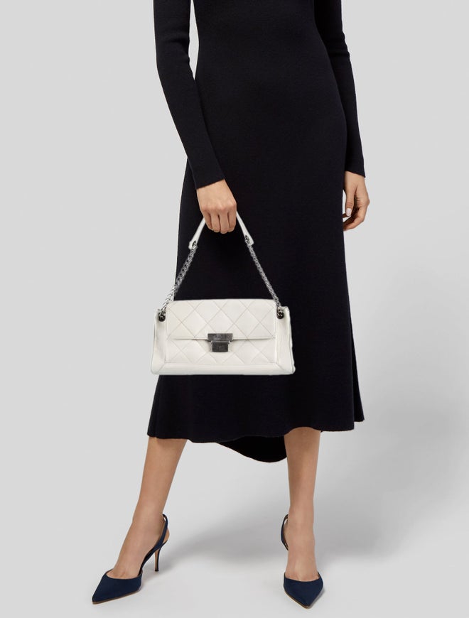 Chanel East/West Mademoiselle Flap Bag - Neutrals Shoulder Bags ...