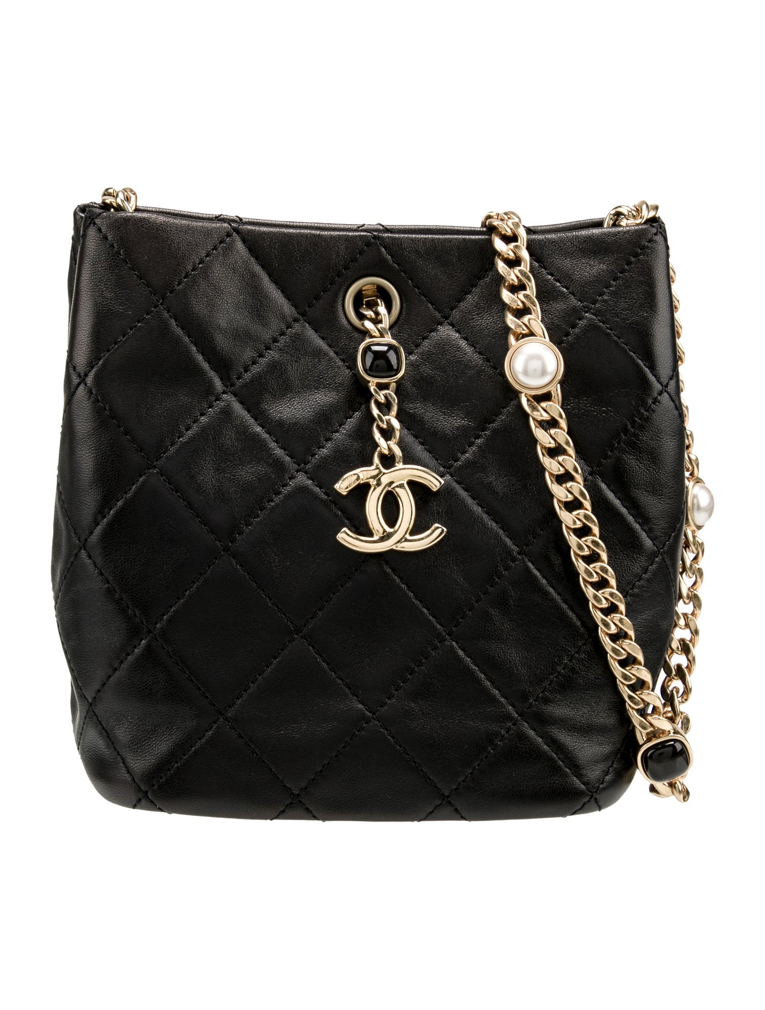 Chanel Lock My Treasures Bucket Bag - Black Crossbody Bags, Handbags ...