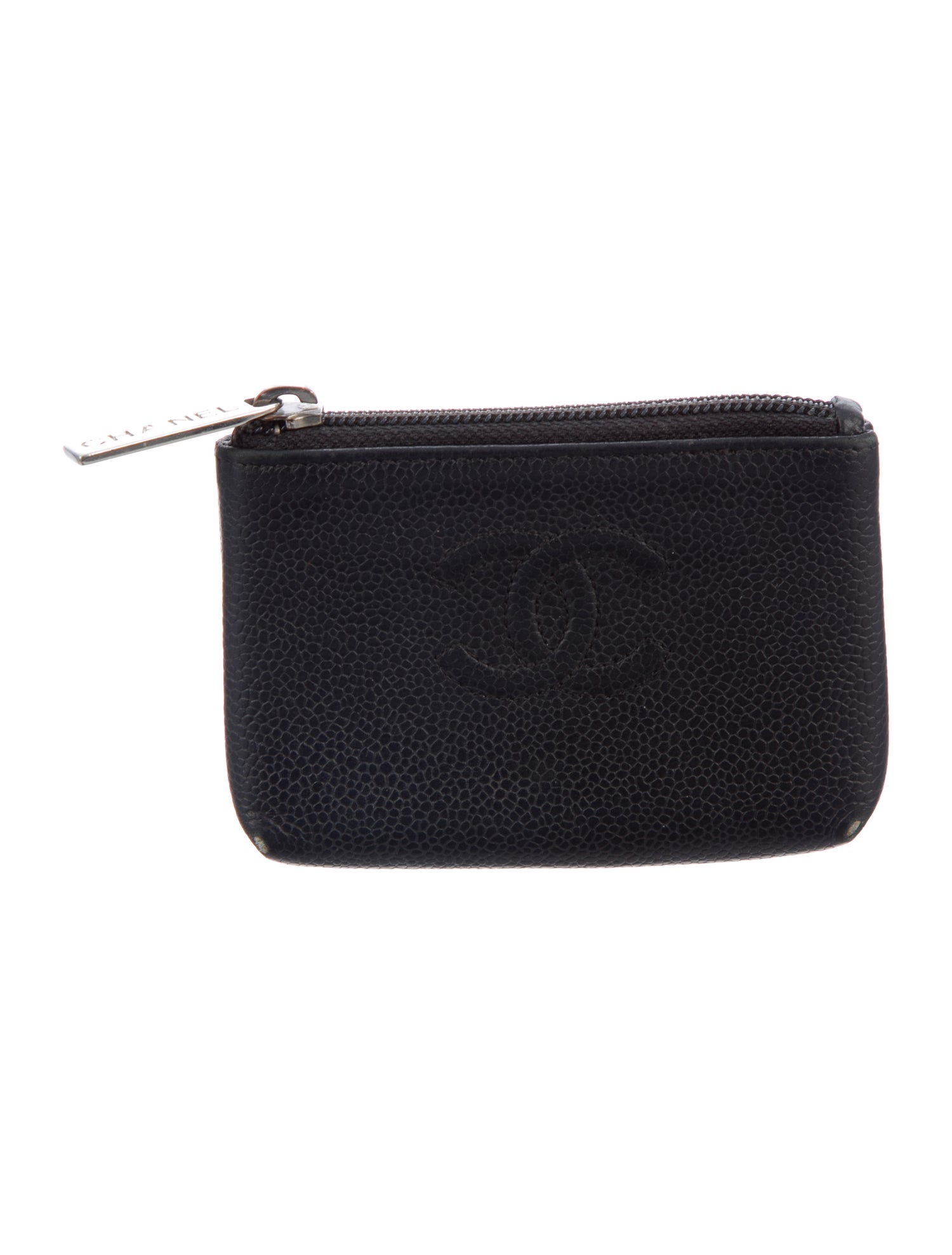 Chanel Vintage Timeless Key Pouch Coin Pouch - Black Wallets ...
