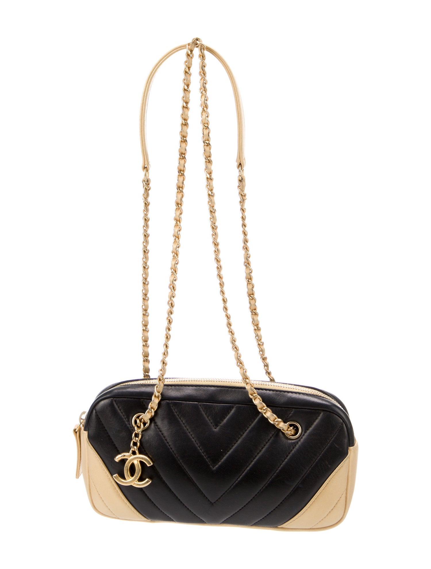 Chanel Chevron Camera Bag - Black Shoulder Bags, Handbags - CHA1073149 ...