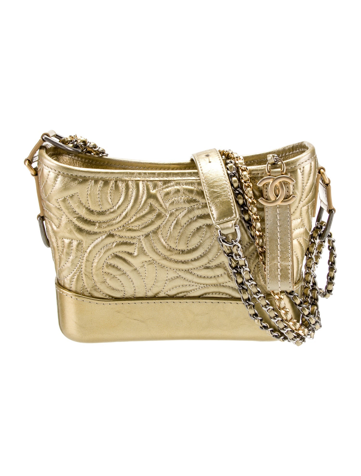 Chanel Small Metallic Gabrielle Hobo - Gold Shoulder Bags, Handbags ...