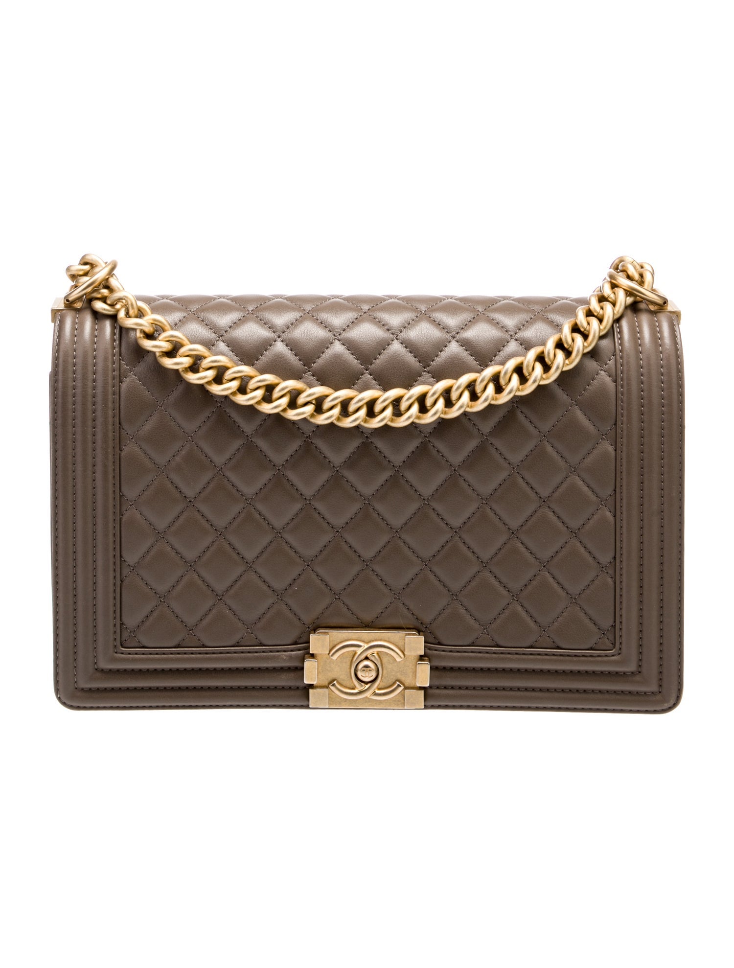 Chanel Large Boy Bag - Brown Shoulder Bags, Handbags - CHA1074650 | The ...