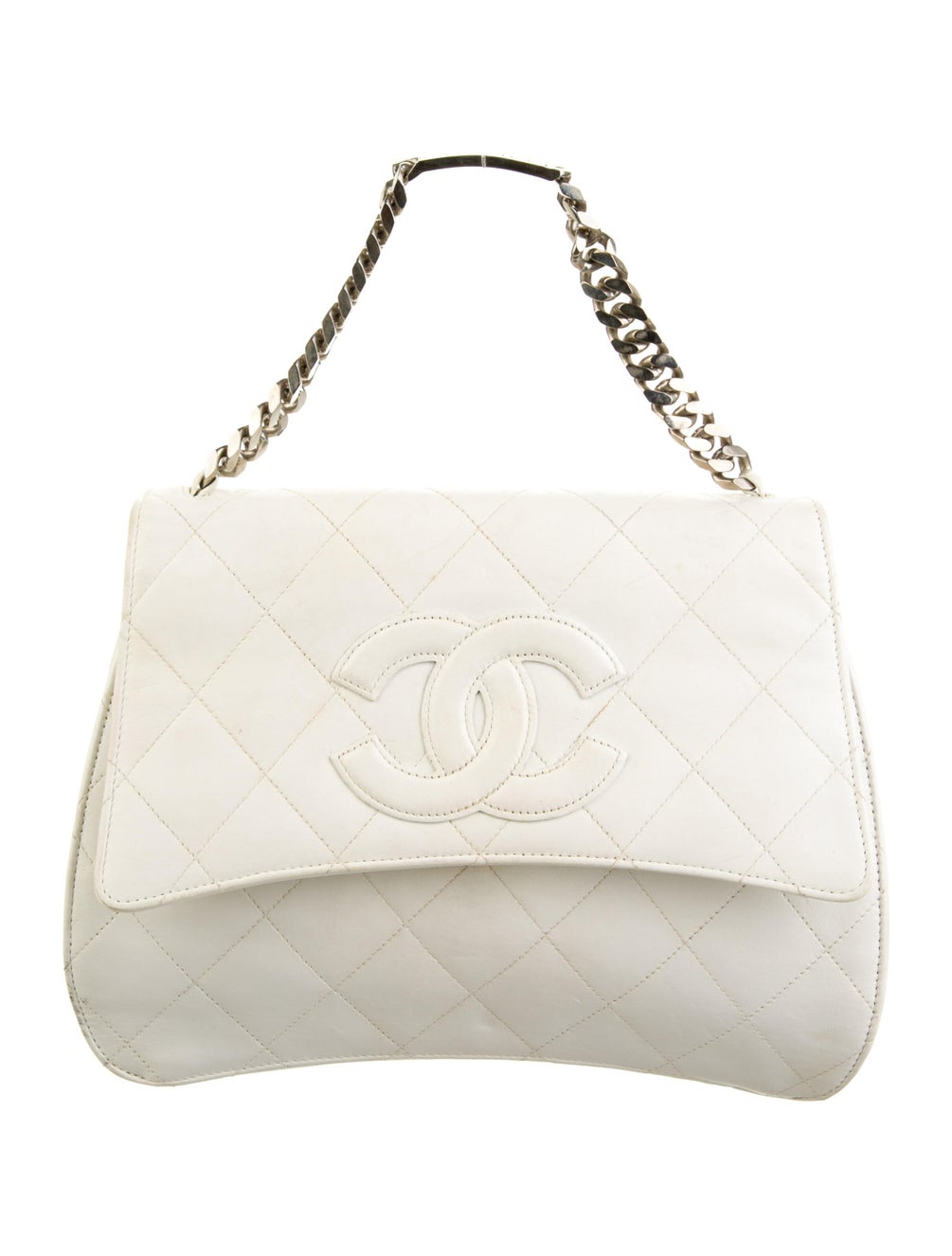 Chanel Vintage CC Chain-Link Handle Bag - Neutrals Handle Bags ...