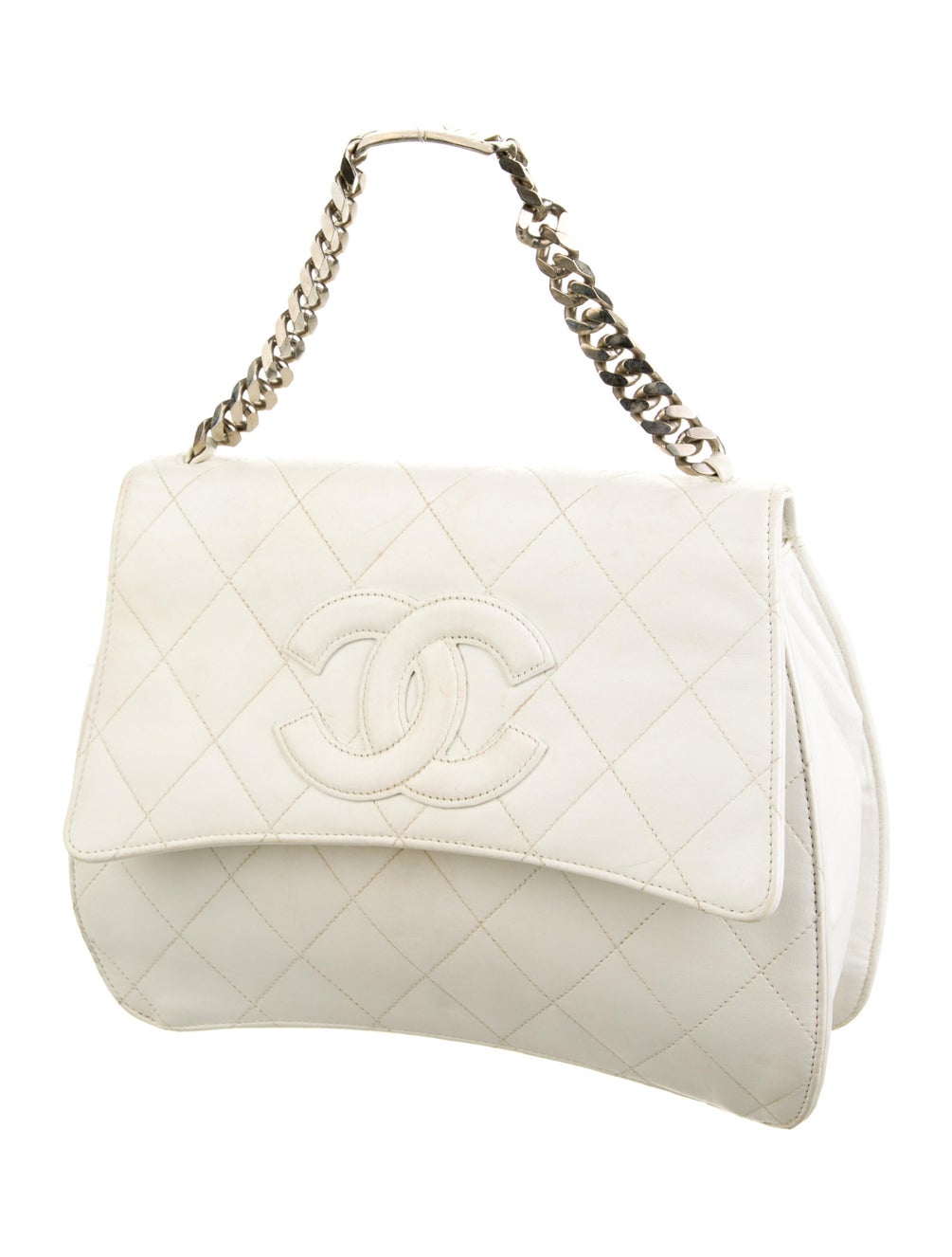 Chanel Vintage CC Chain-Link Handle Bag - Neutrals Handle Bags ...