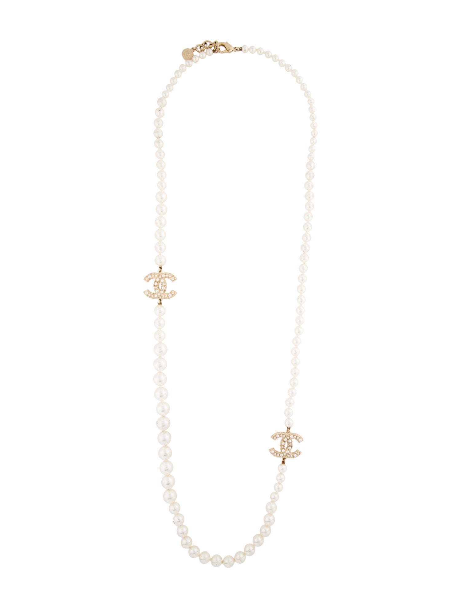 Chanel Candy Necklace - Gold-Tone Metal Bead Strand, Necklaces ...