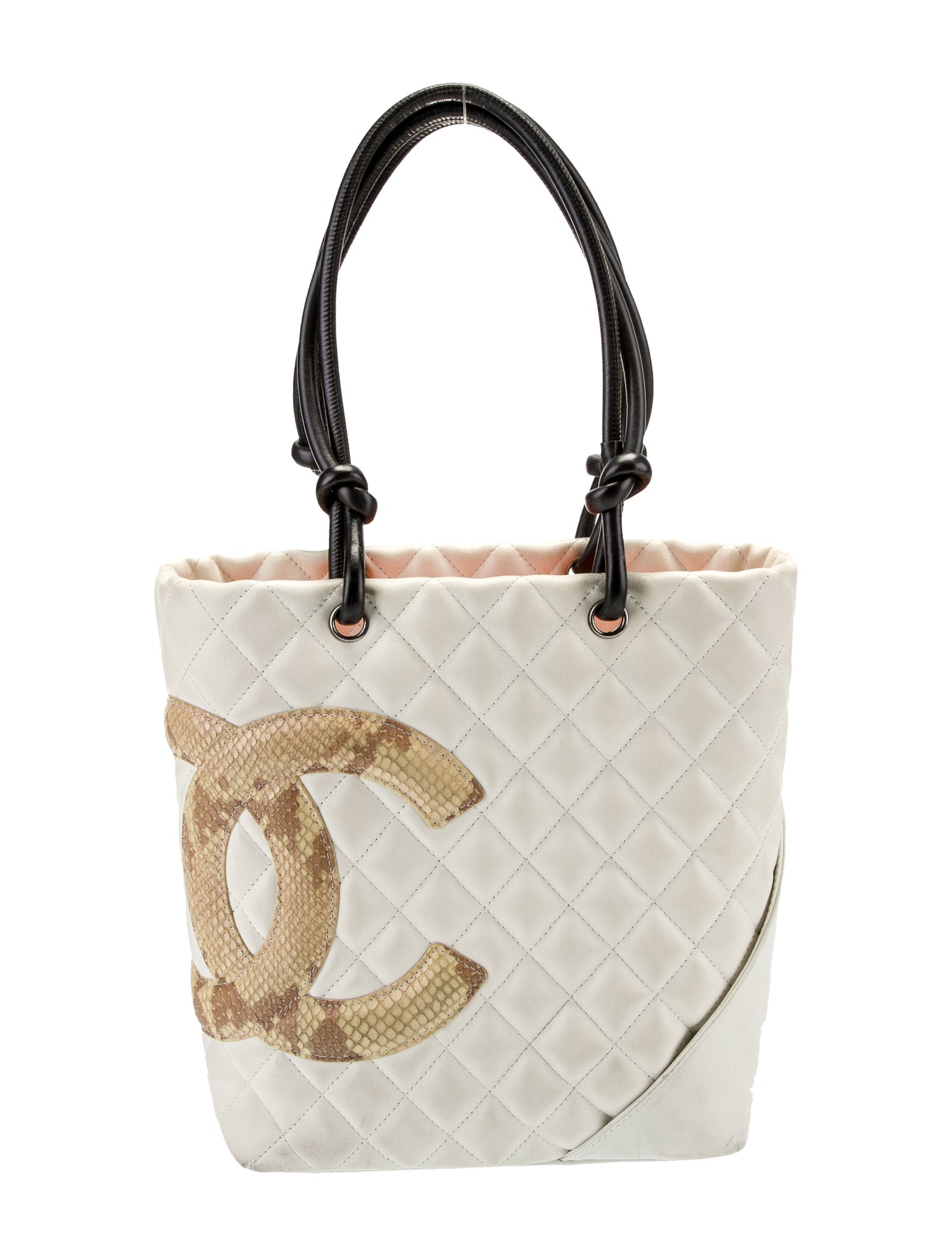 Chanel Chanel Python Ligne Cambon Tote - White Totes, Handbags ...