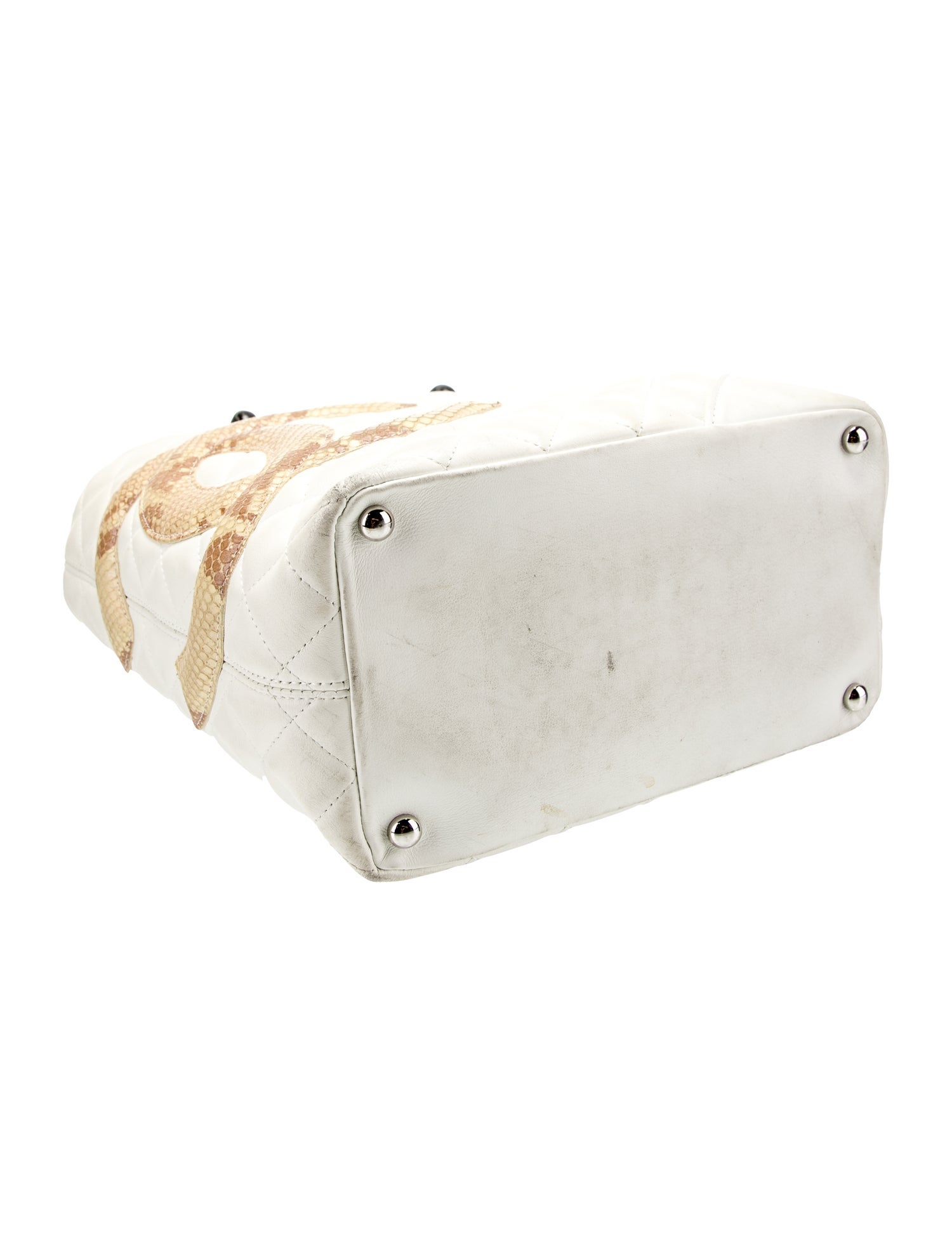 Chanel Chanel Python Ligne Cambon Tote - White Totes, Handbags ...