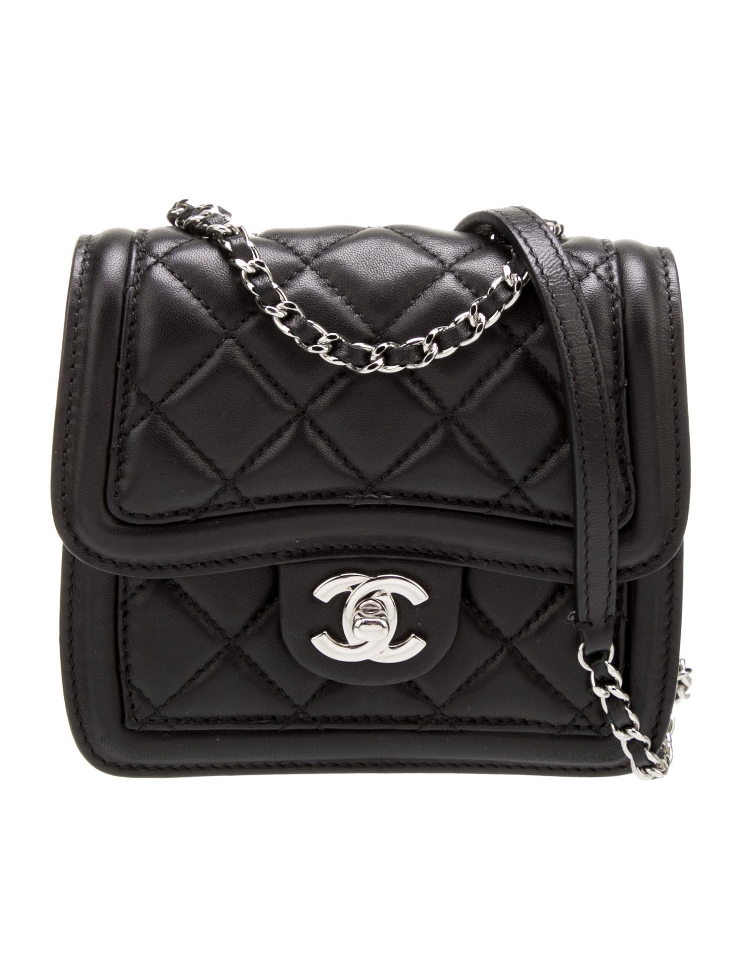 Chanel Mini Graphic Flap Bag - Black Mini Bags, Handbags - CHA1078380 ...