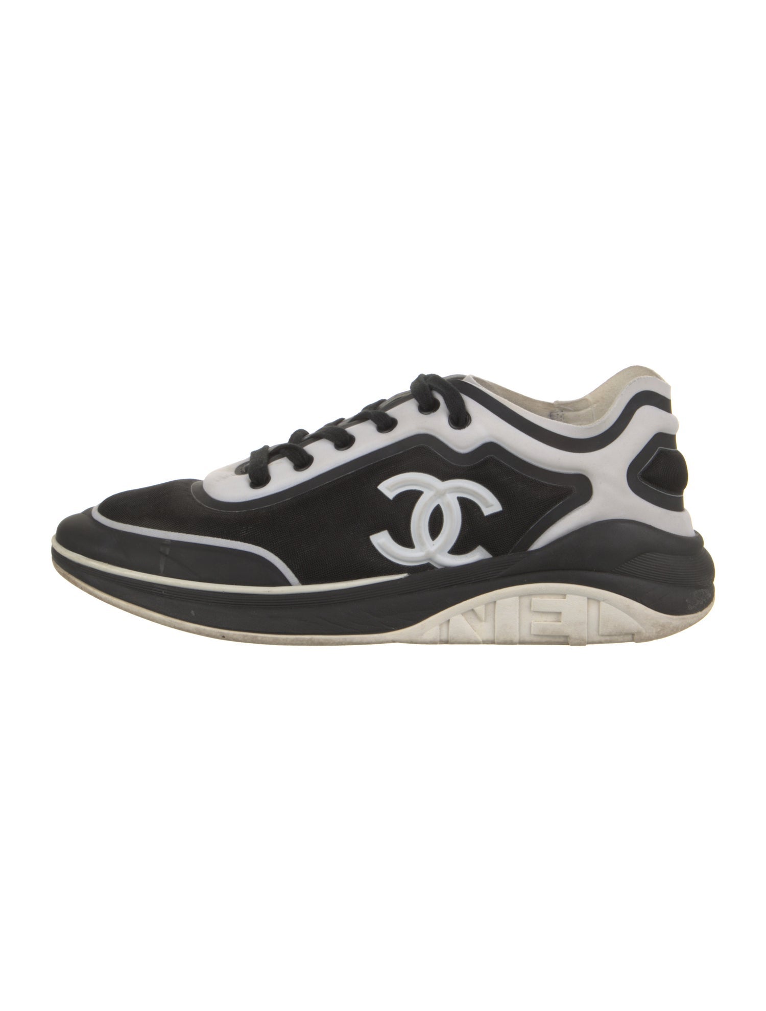 Chanel Interlocking CC Logo Sneakers - Neutrals Sneakers, Shoes ...