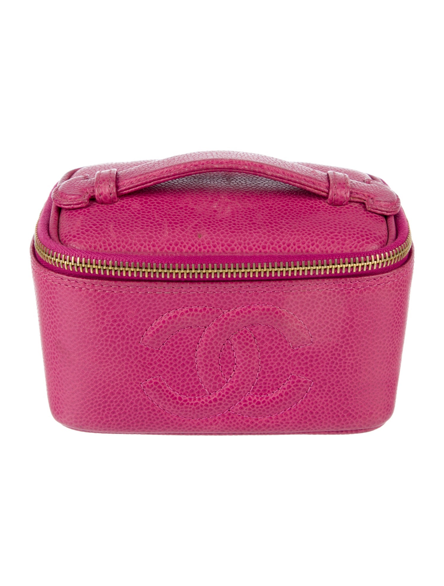 Chanel Caviar Timeless Vanity Case - Pink Cosmetic Bags, Accessories ...