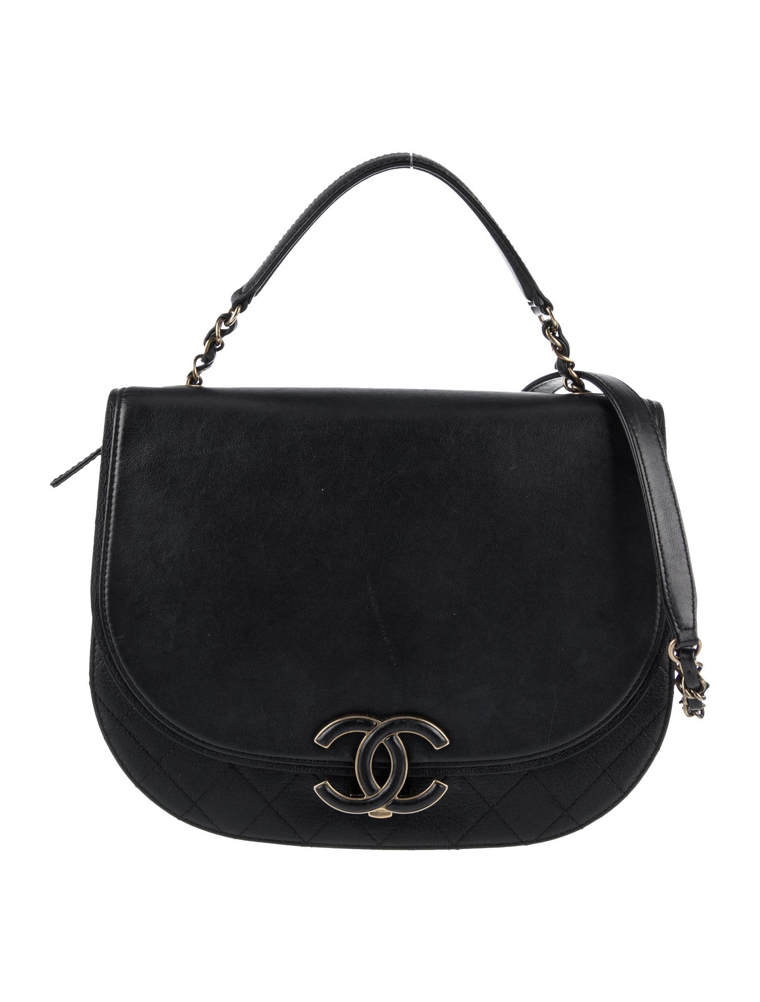 Chanel Medium Coco Curve Flap Bag - Black Shoulder Bags, Handbags ...