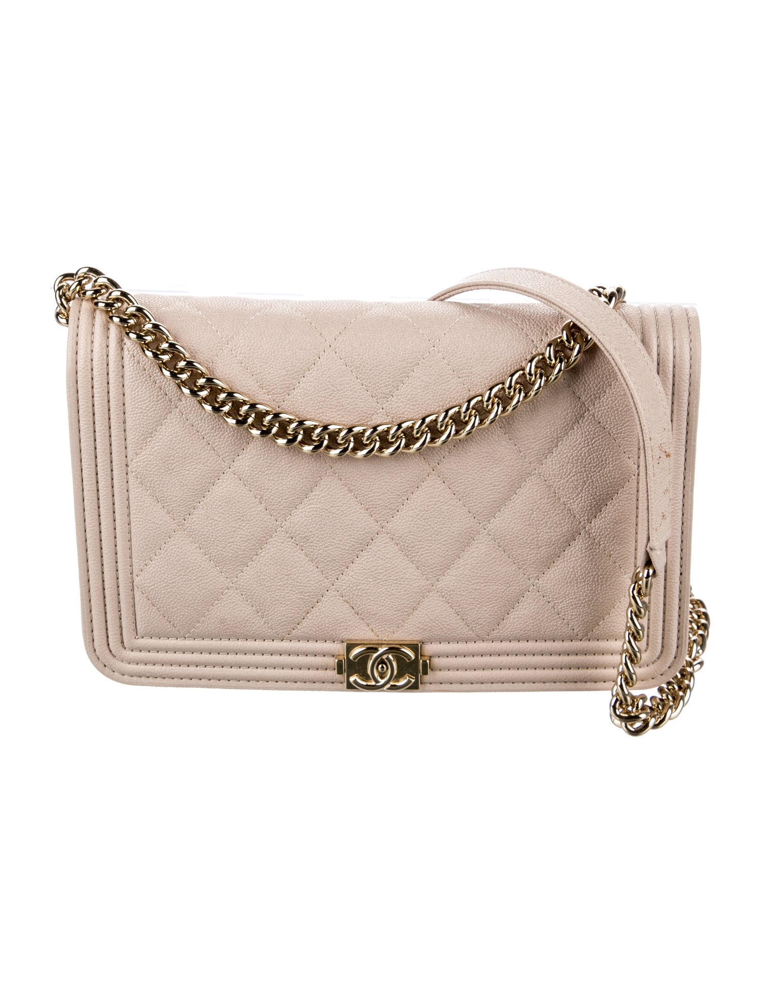 Chanel Boy Wallet On Chain - Pink Crossbody Bags, Handbags - CHA1081396 ...