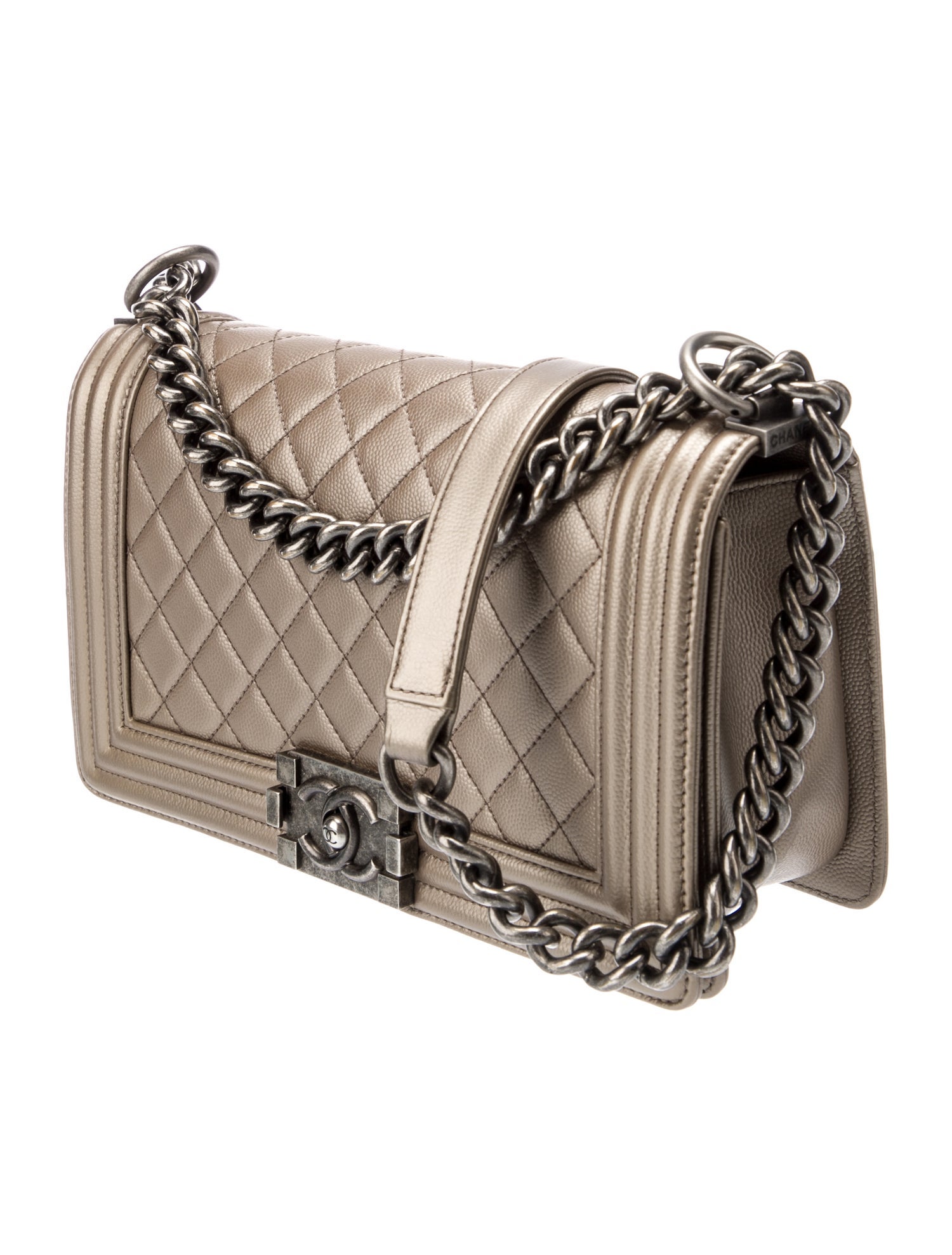 Chanel Medium Boy Bag - Gold Shoulder Bags, Handbags - CHA1082148 | The ...
