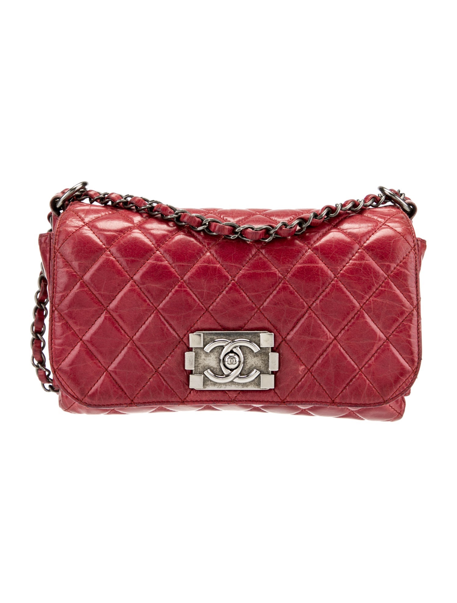 Chanel CC Quilted Tassel Shoulder Camera Bag - Red Shoulder Bags ...