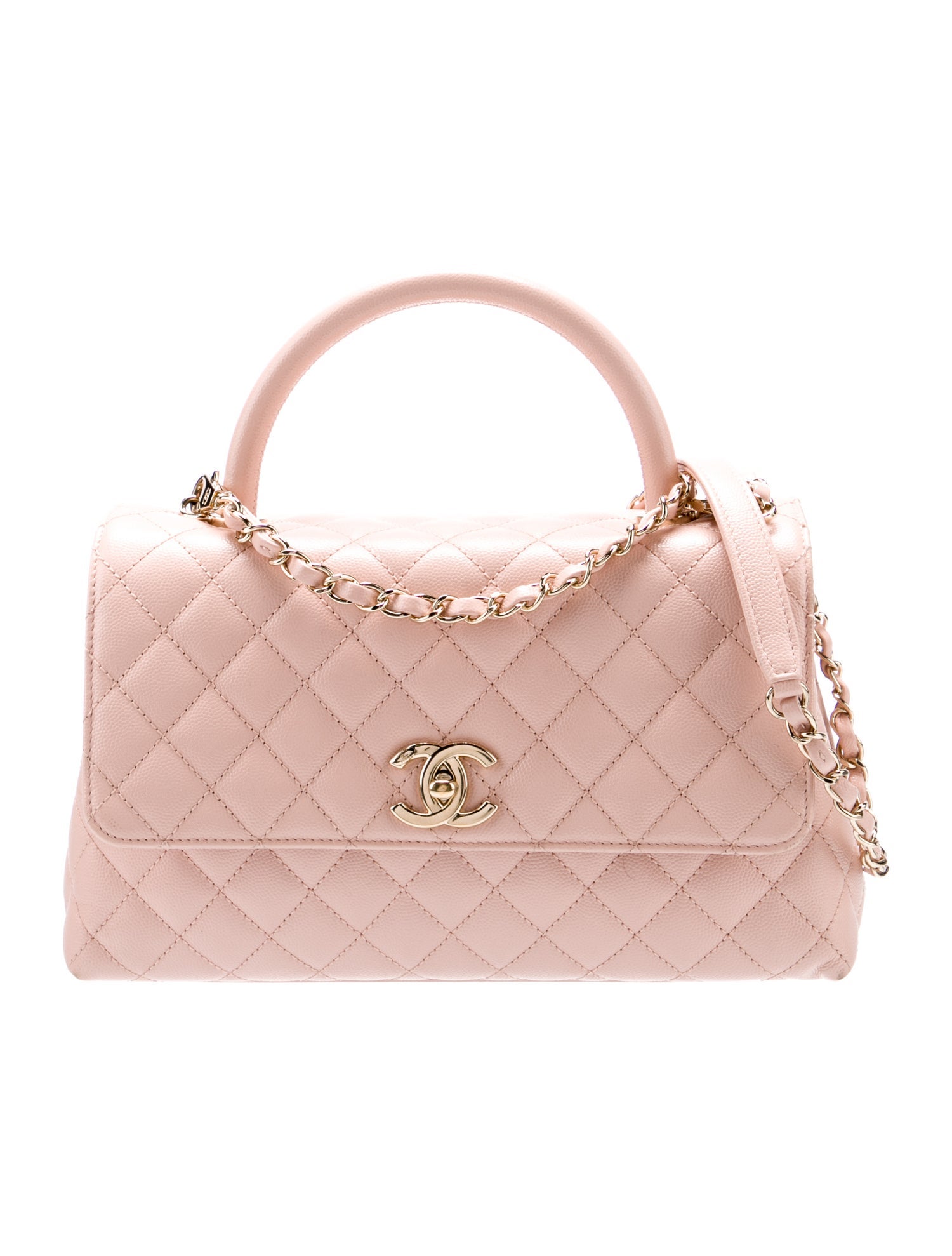 Chanel Small Coco Handle Bag - Pink Handle Bags, Handbags - CHA1083943 ...