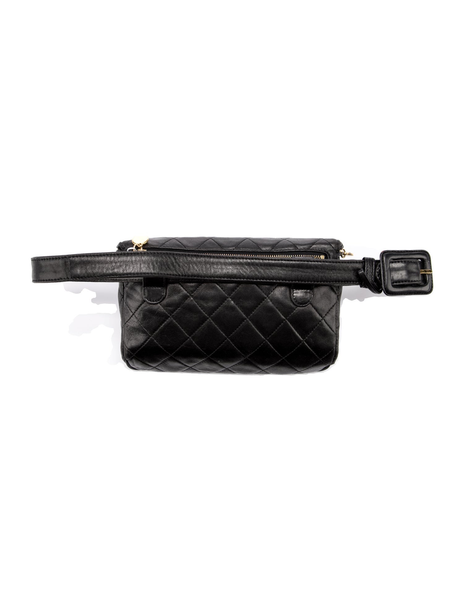 Chanel Quilted CC Waist Bag - Black Waist Bags, Handbags - CHA1041097 ...