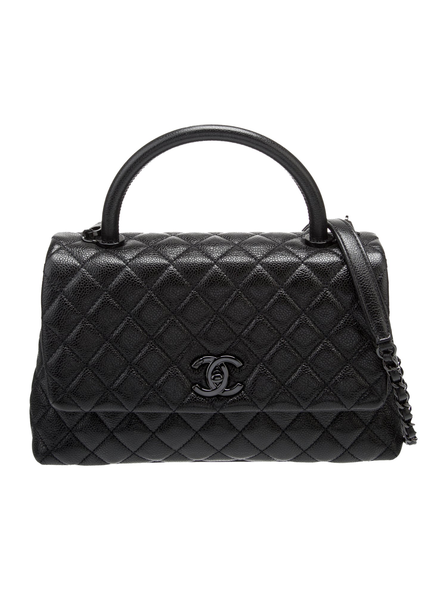 Chanel Small So Black Coco Handle Bag - Black Handle Bags, Handbags ...