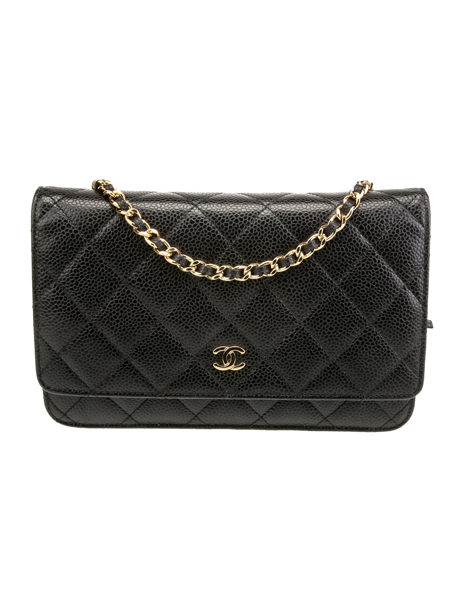 Chanel Caviar Quilted Wallet On Chain - Black Crossbody Bags, Handbags ...