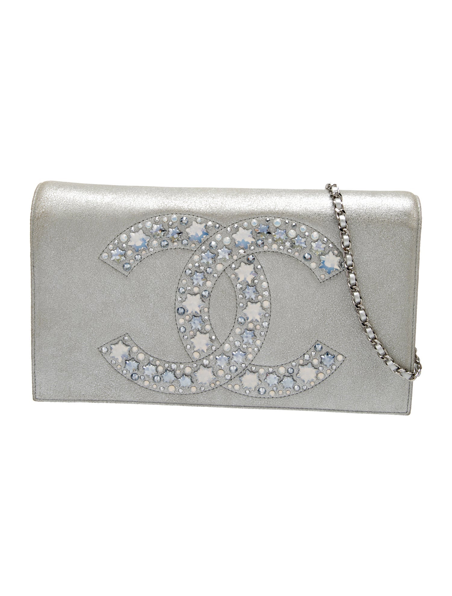 Chanel CC Crystal Flap Crossbody Ba - Metallic Crossbody Bags, Handbags ...