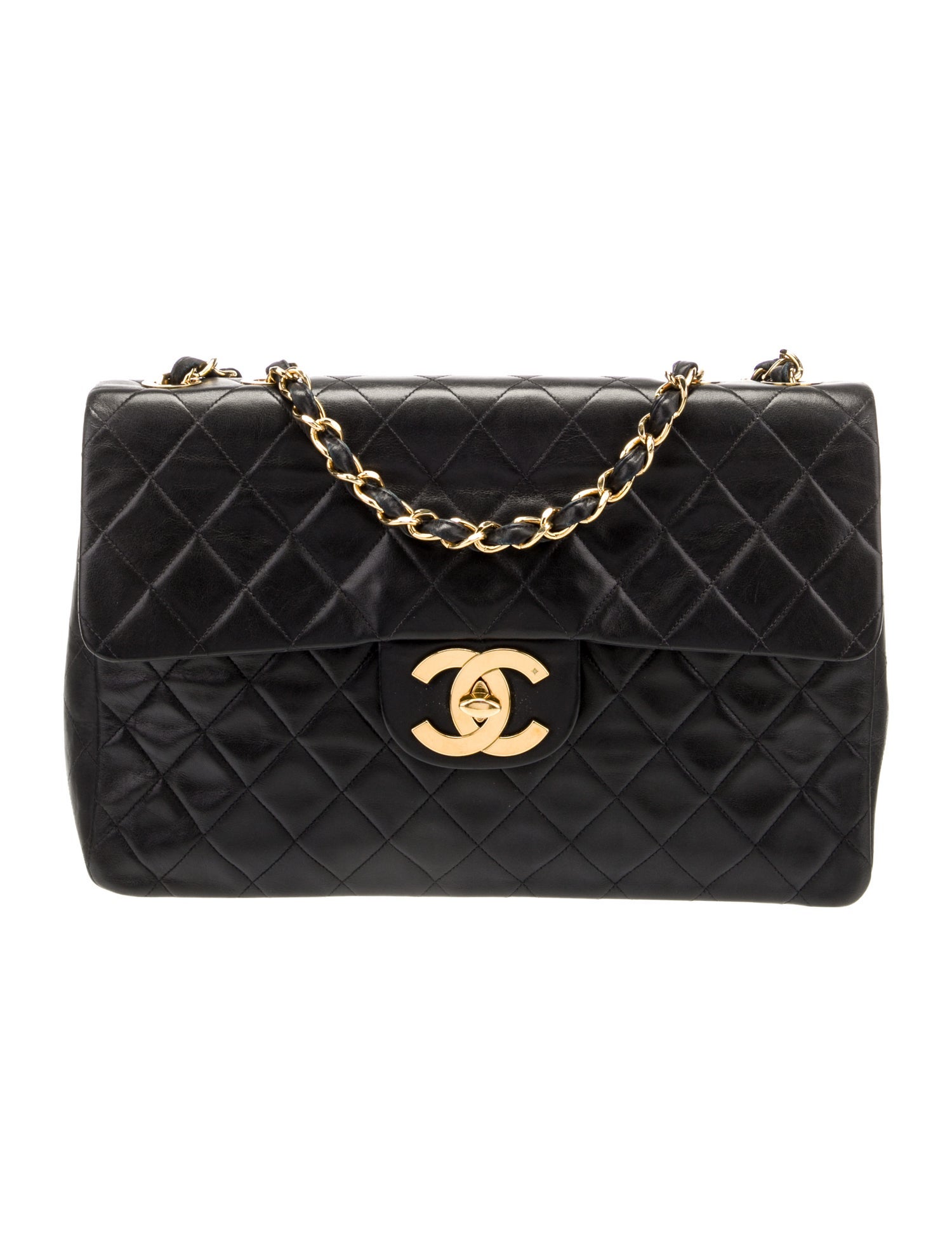 Chanel Classic Jumbo XL Maxi Flap - Black Shoulder Bags, Handbags ...
