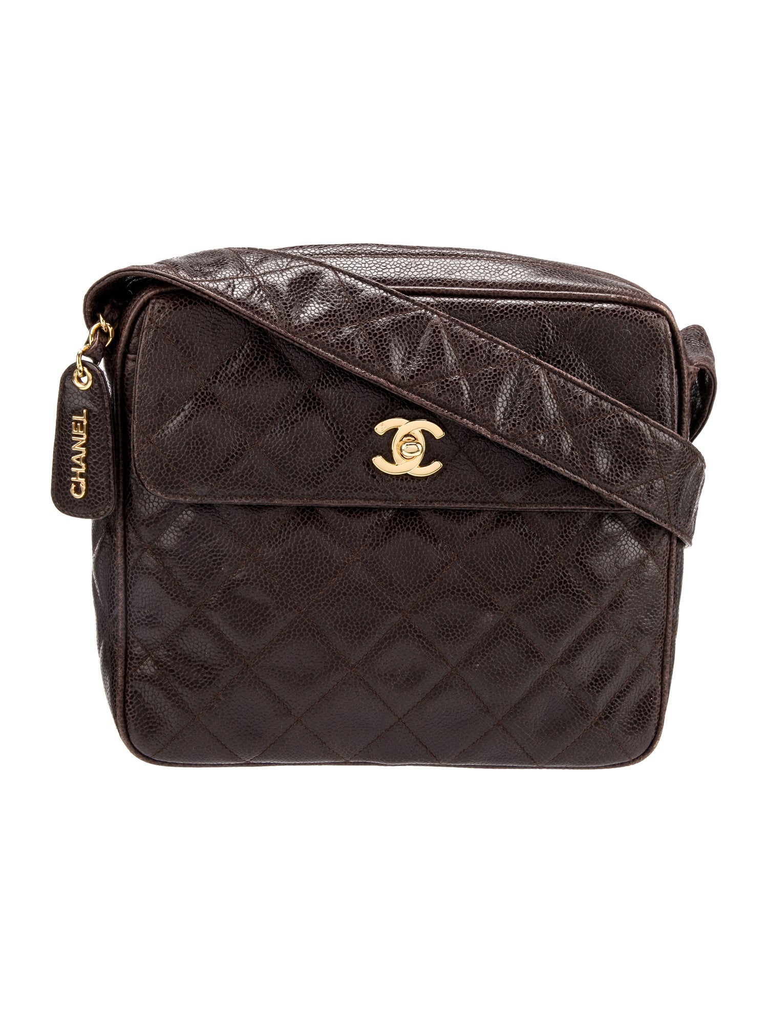 Chanel Quilted CC Camera Bag - Brown Crossbody Bags, Handbags ...