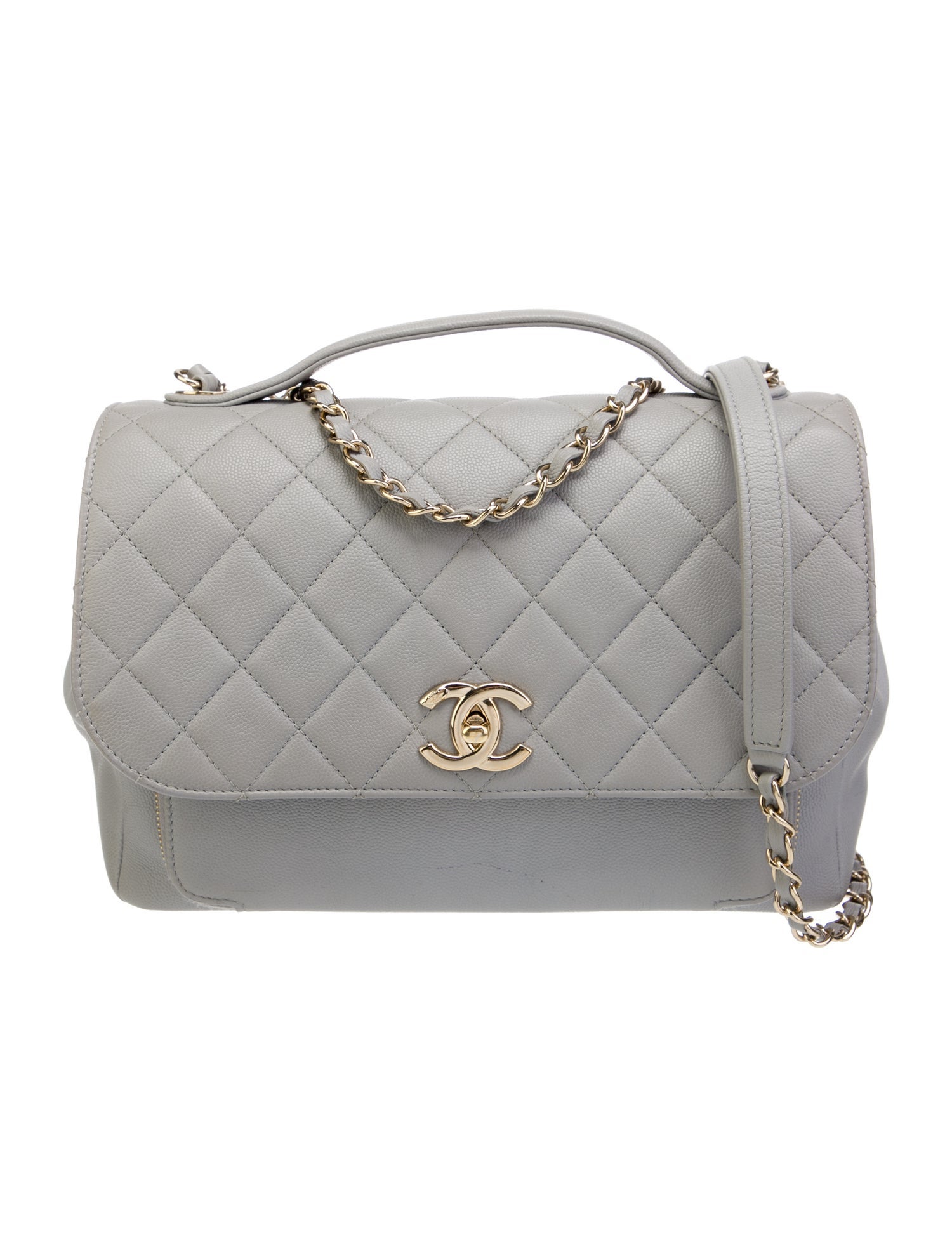 Chanel Mini Coco Handle Bag - Grey Handle Bags, Handbags - CHA1058723 ...