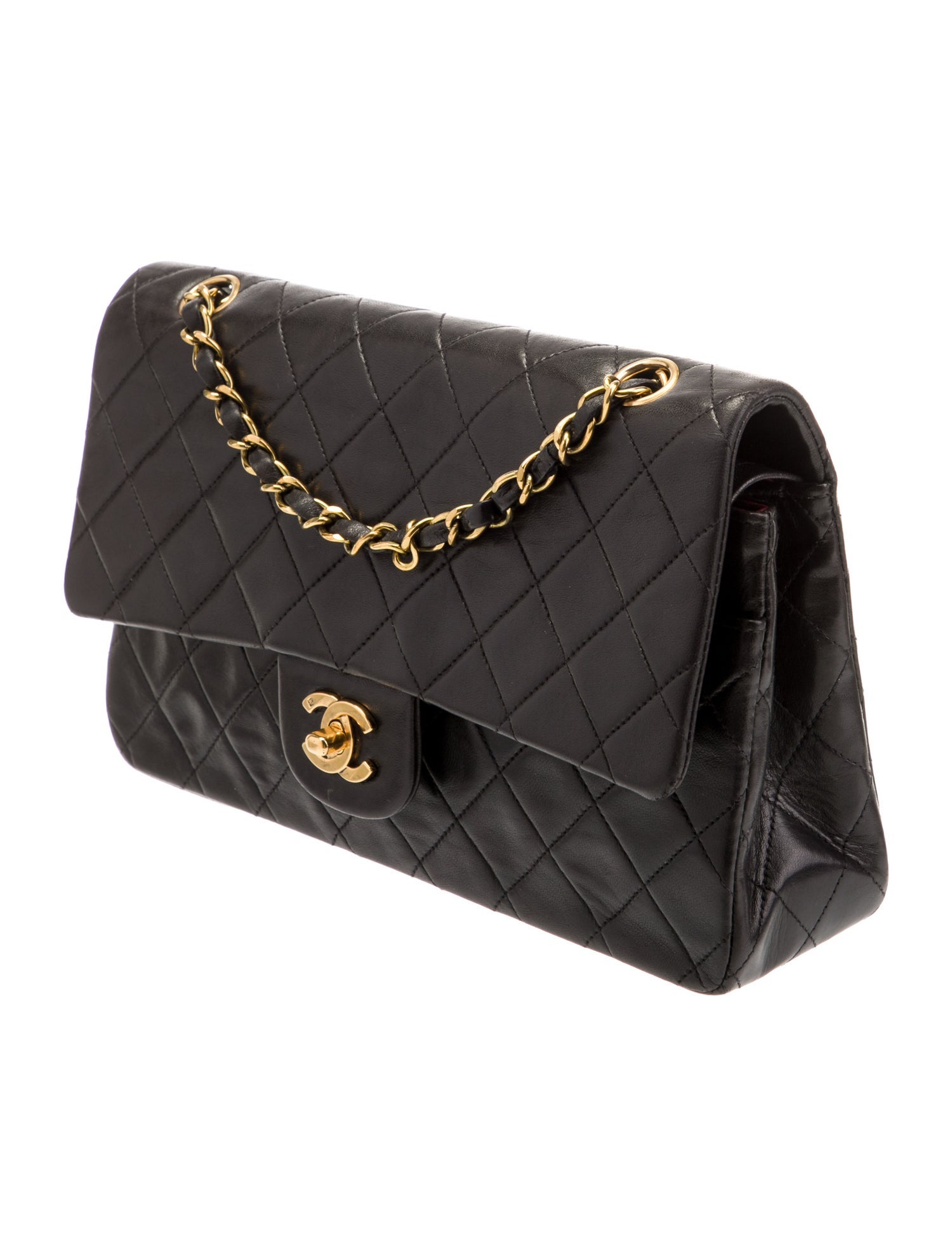 Chanel Vintage Classic Medium Double Flap Bag - Black Shoulder Bags ...