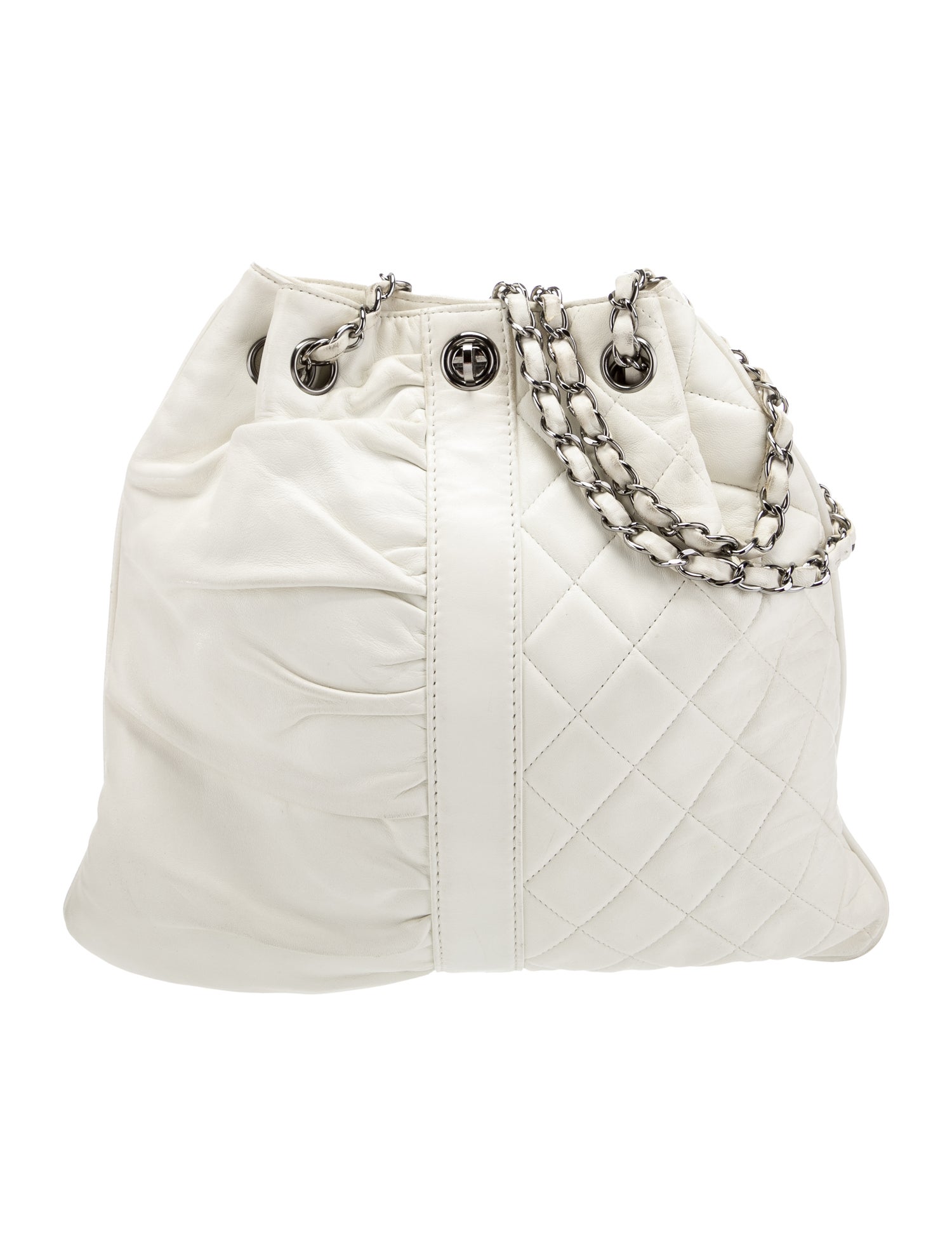 Chanel Pile Ou Face Shoulder Bag - White Shoulder Bags, Handbags ...