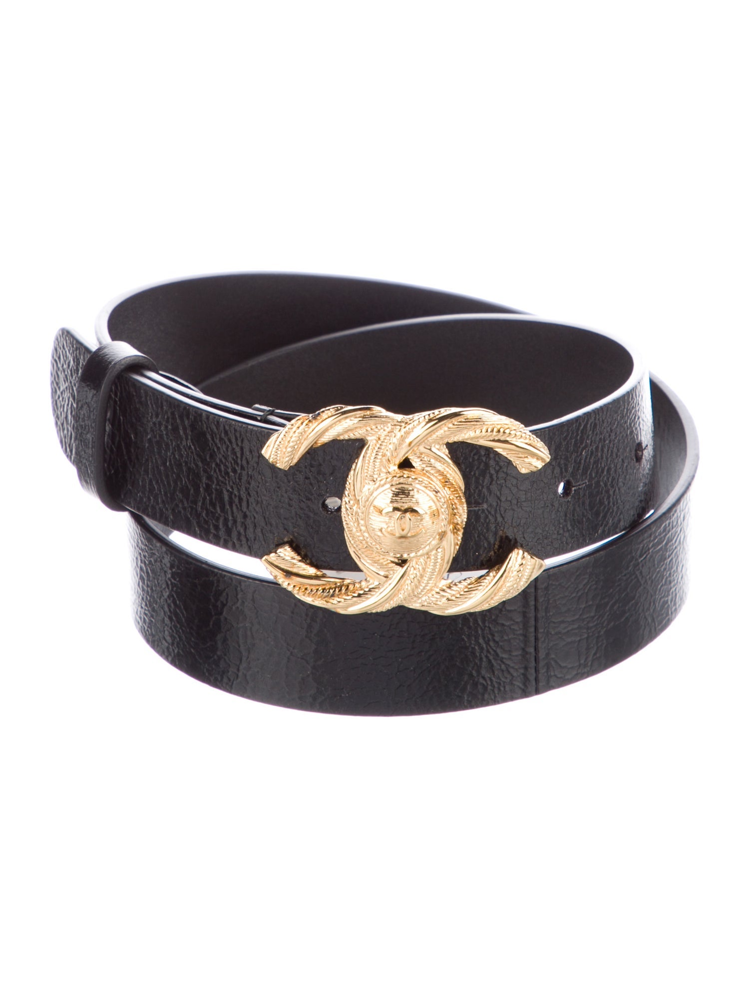 Chanel 2018 Interlocking CC Logo Belt - Black Belts, Accessories ...