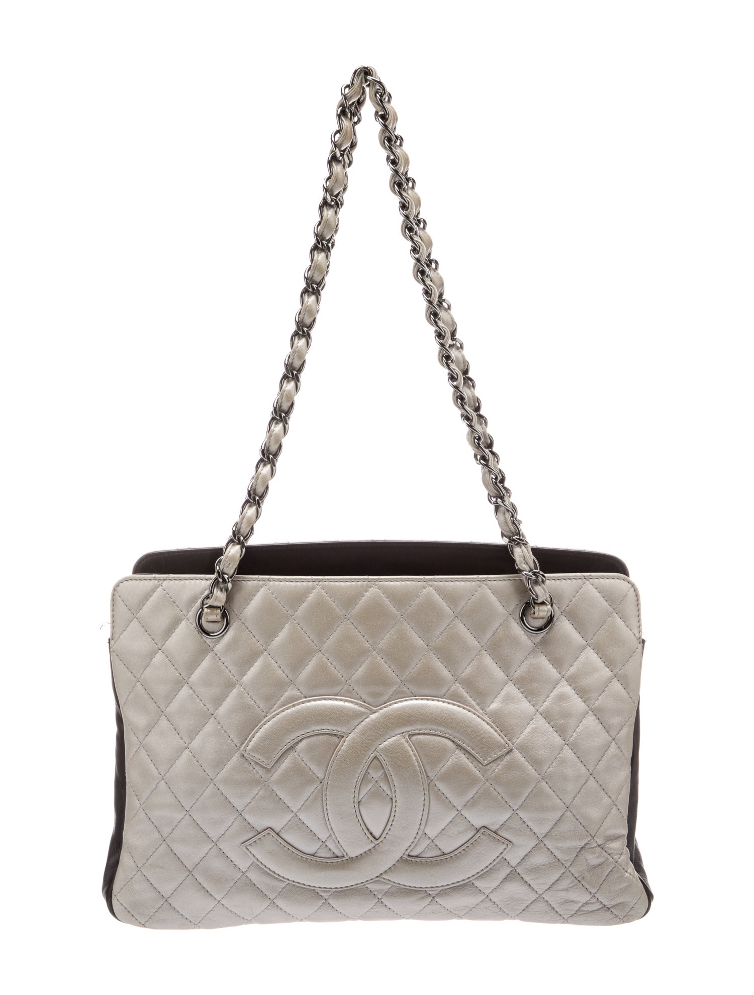 Chanel Mademoiselle Lock Tote - Silver Totes, Handbags - CHA1091353 ...