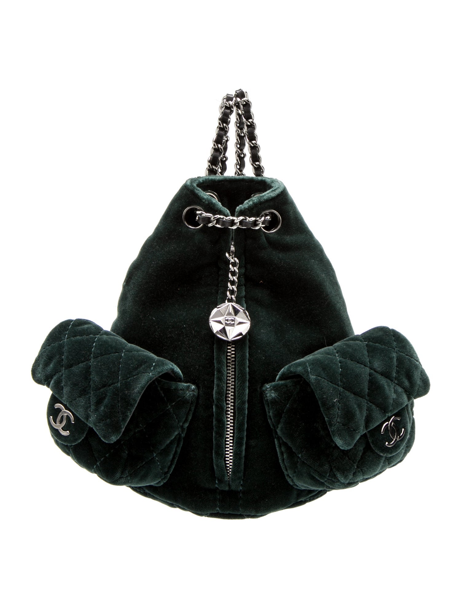 Chanel Velvet Mini Backpack Is Back - Green Backpacks, Handbags ...