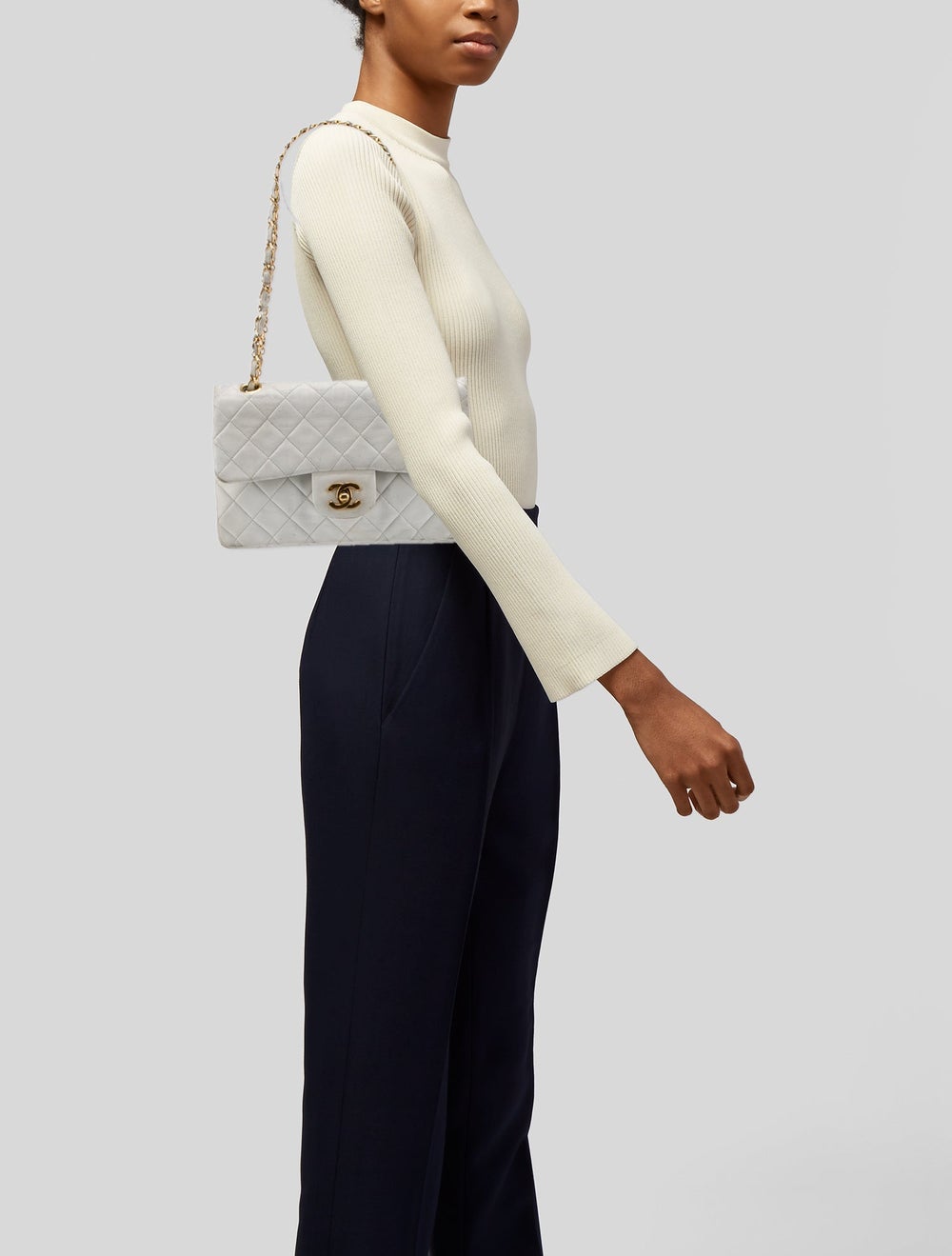 Chanel Classic Small Double Flap Bag - White Shoulder Bags, Handbags ...