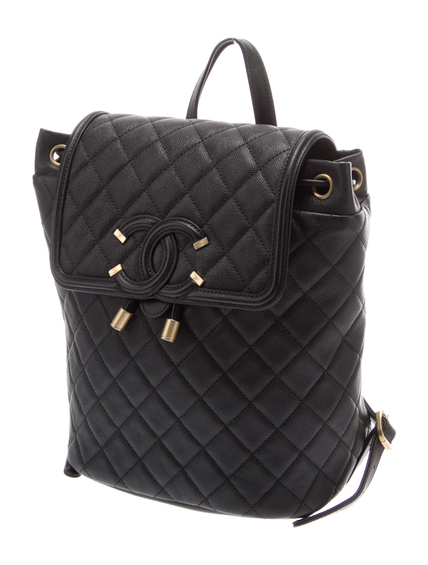 Chanel 2024 Mini Caviar Backpack w/Tags - Black Backpacks, Handbags ...