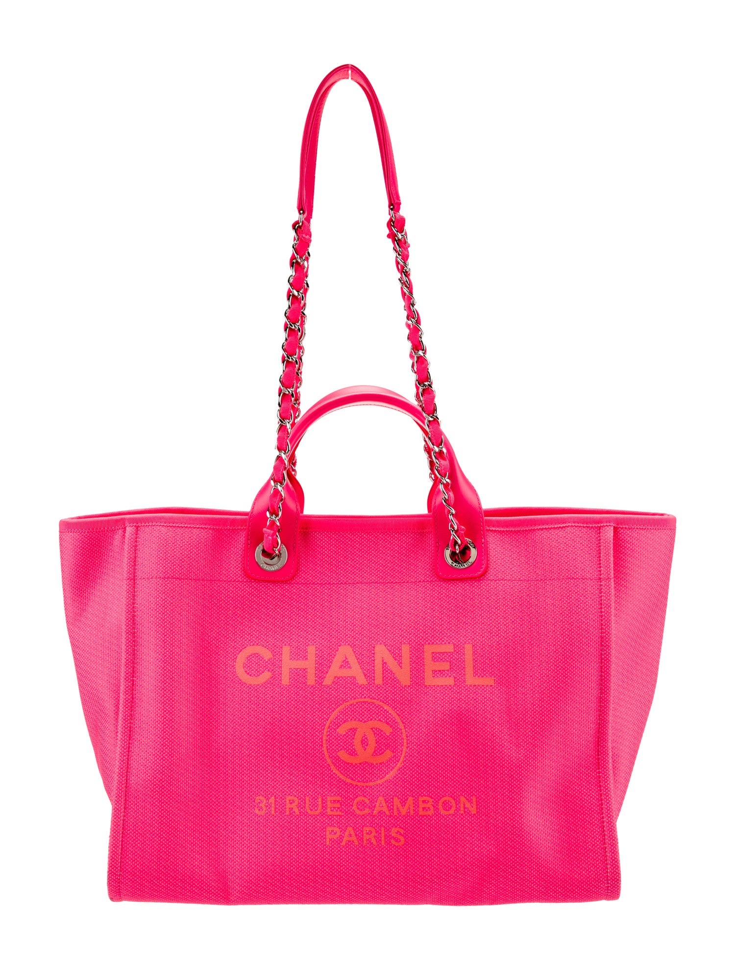Chanel Medium Deauville Tote - Pink Totes, Handbags - CHA1099010 | The ...
