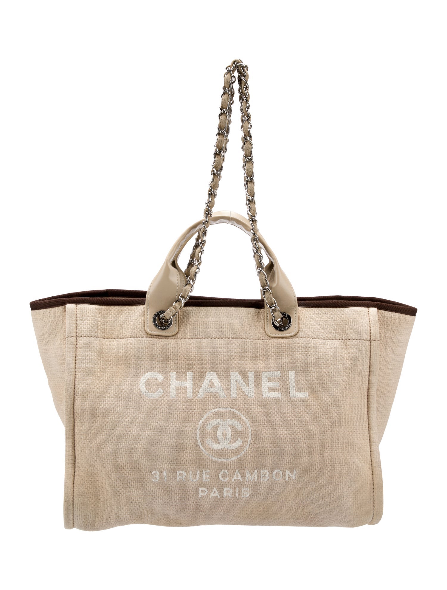 Chanel Small Deauville Shopping Tote - Pink Totes, Handbags ...