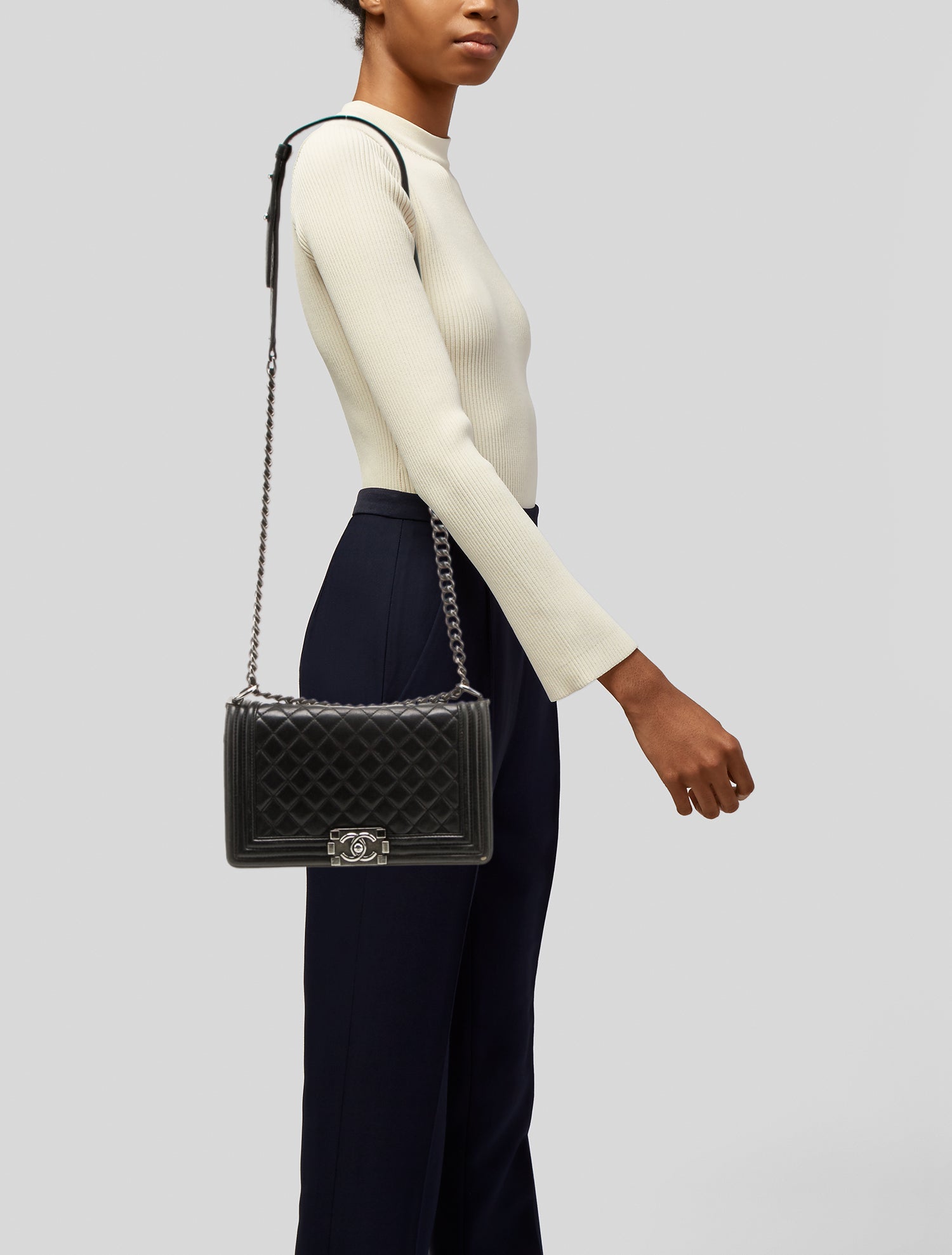 Chanel Small Boy Bag - Black Shoulder Bags, Handbags - CHA1063197 | The ...