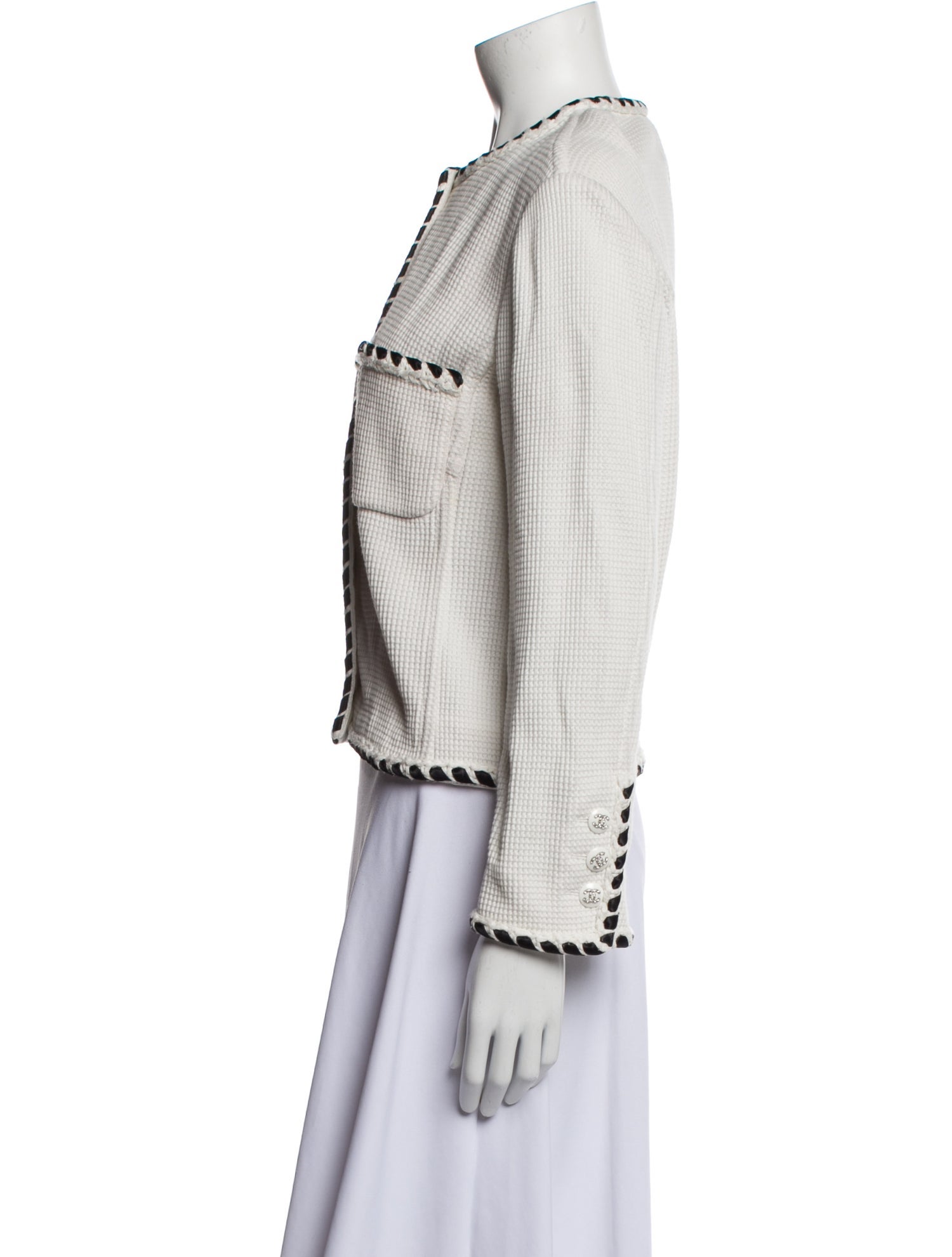 Chanel 2013 Tweed Pattern Evening Jacket - Pink Jackets, Clothing ...