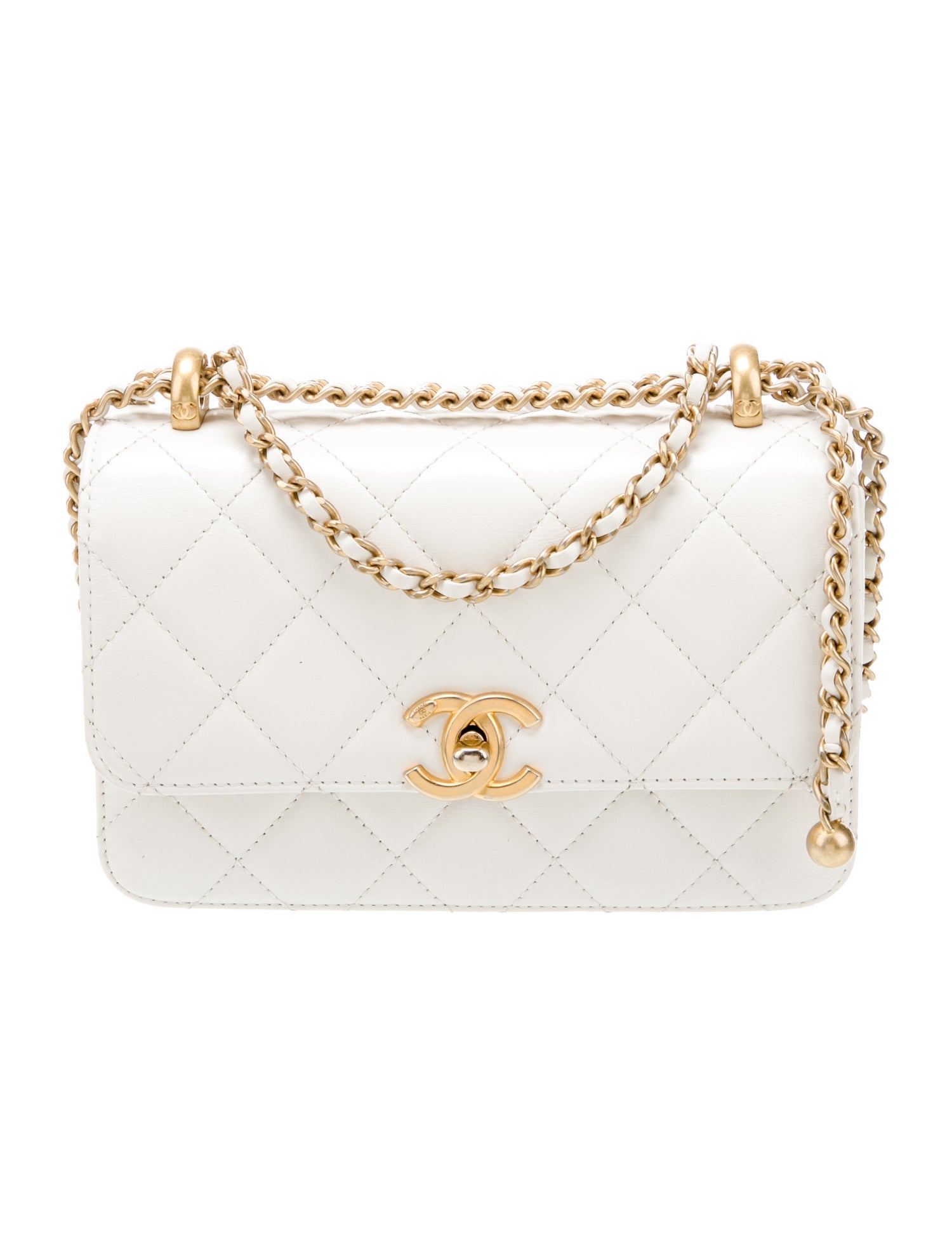 Chanel Small Business Affinity Flap Bag - White Crossbody Bags ...