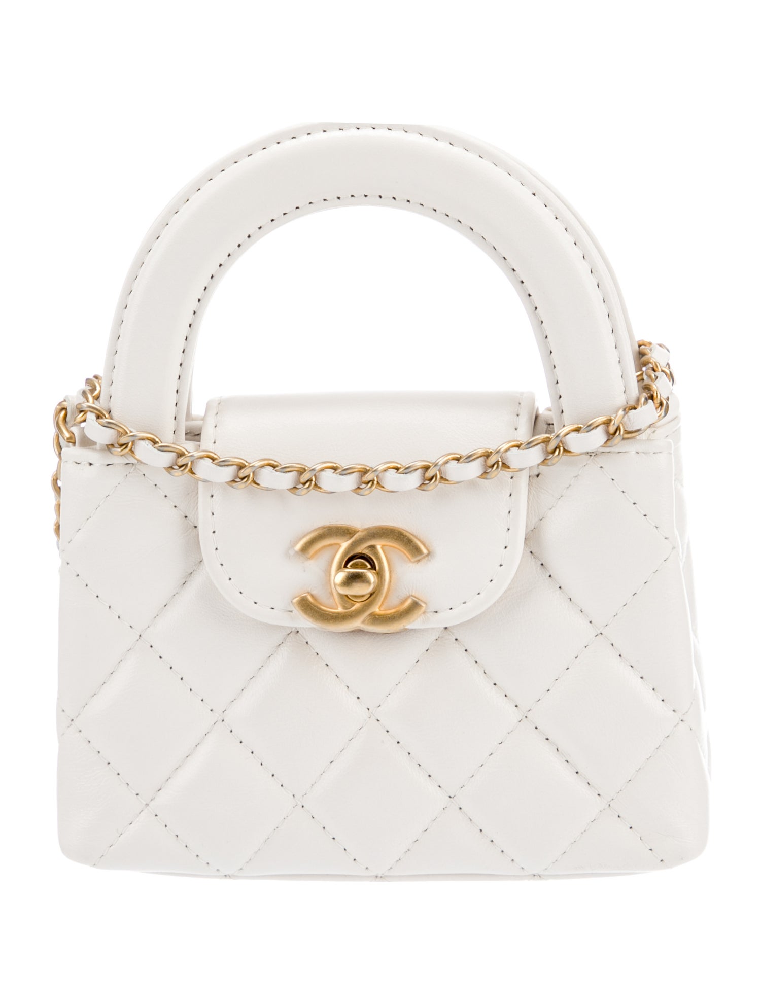 Chanel Nano Kelly Shopper - White Mini Bags, Handbags - CHA1110549 ...