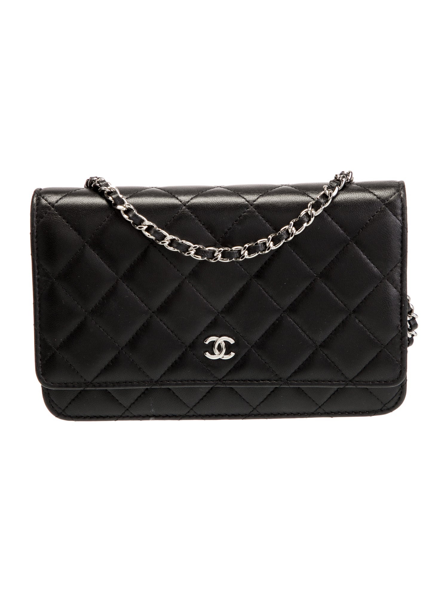 Chanel Quilted Mini Flap Wallet on Chain - Black Crossbody Bags ...