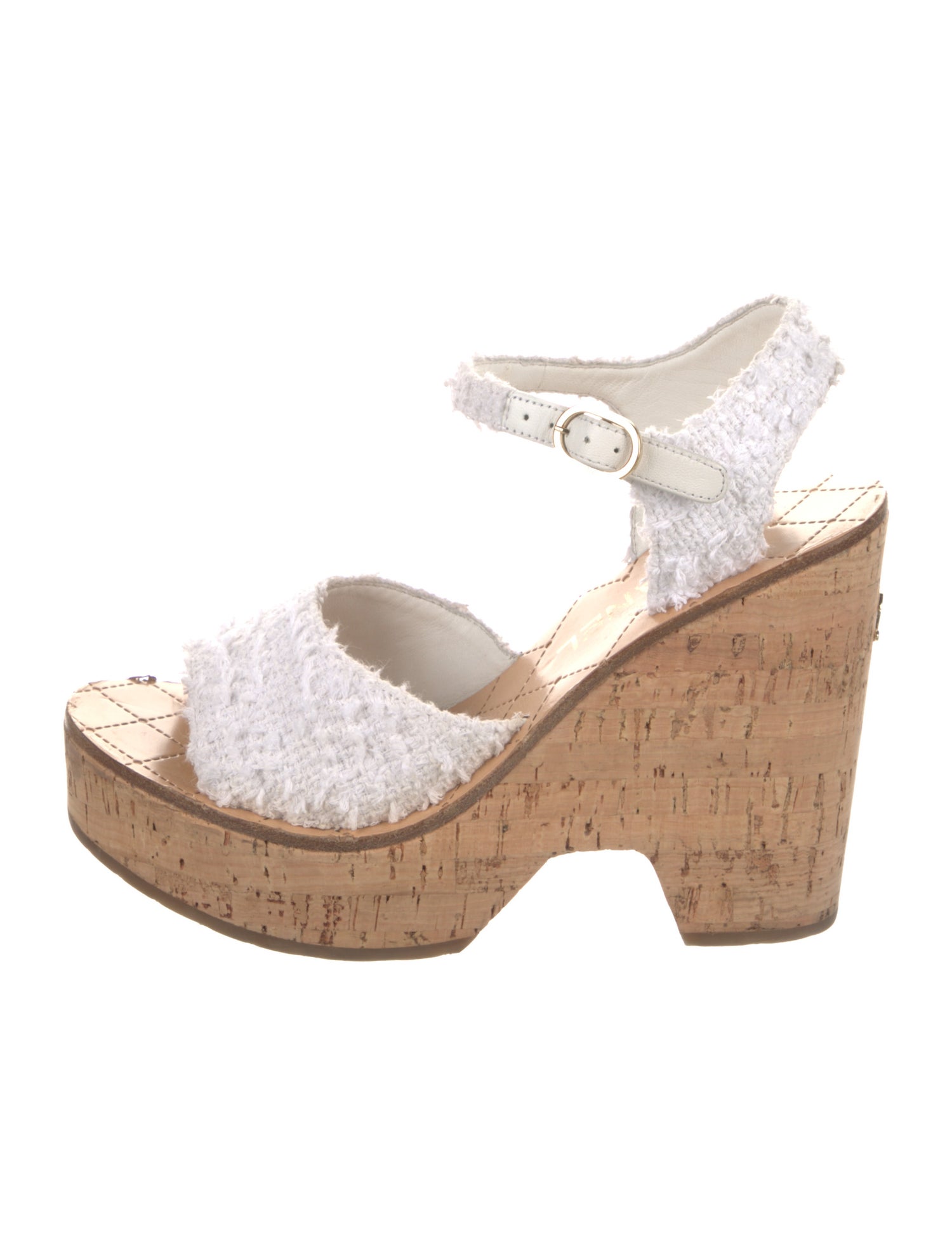 Chanel 2022 Interlocking CC Logo Sandals - White Sandals, Shoes ...