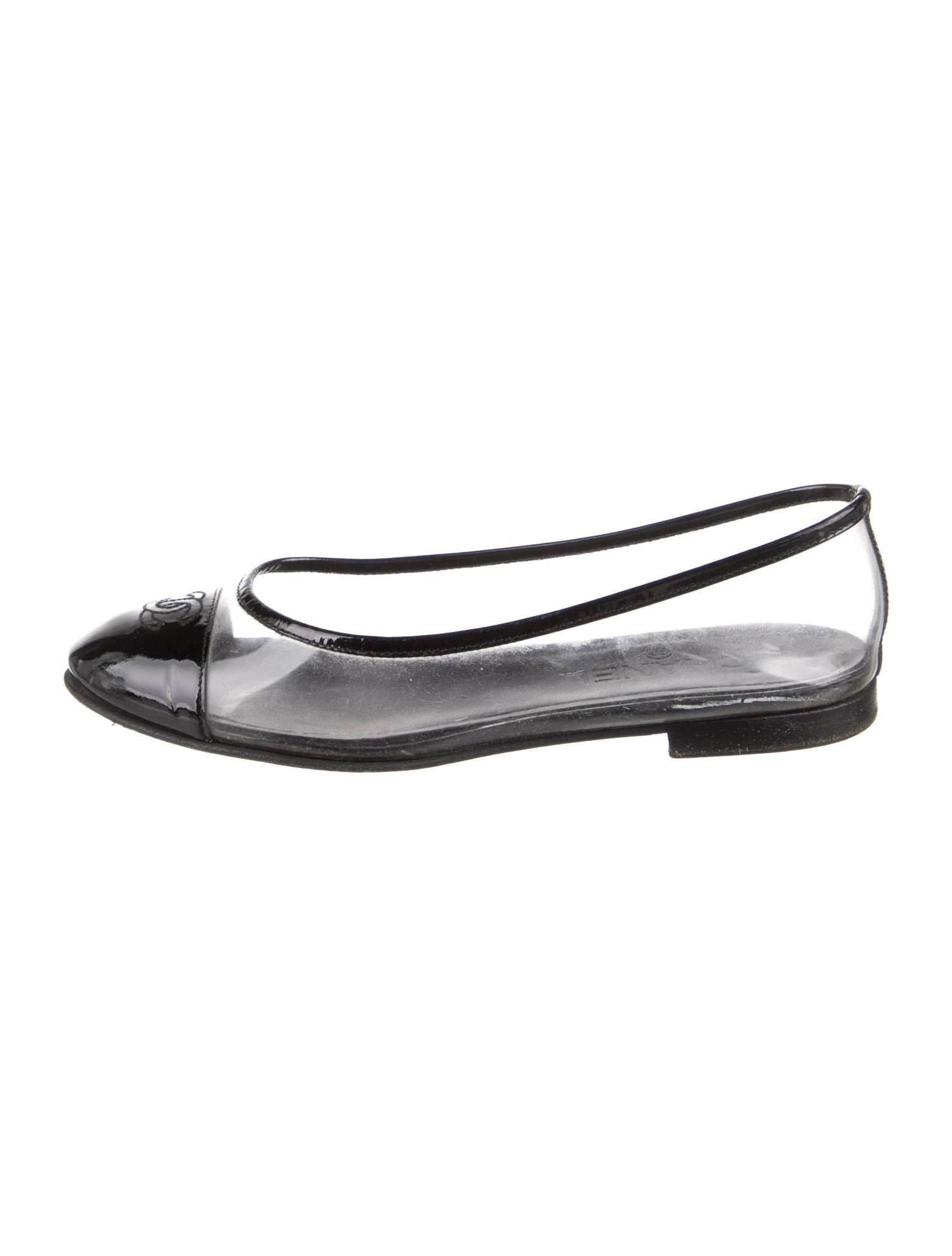 Chanel Interlocking CC Logo PVC Flats - Clear Flats, Shoes - CHA1113740 ...