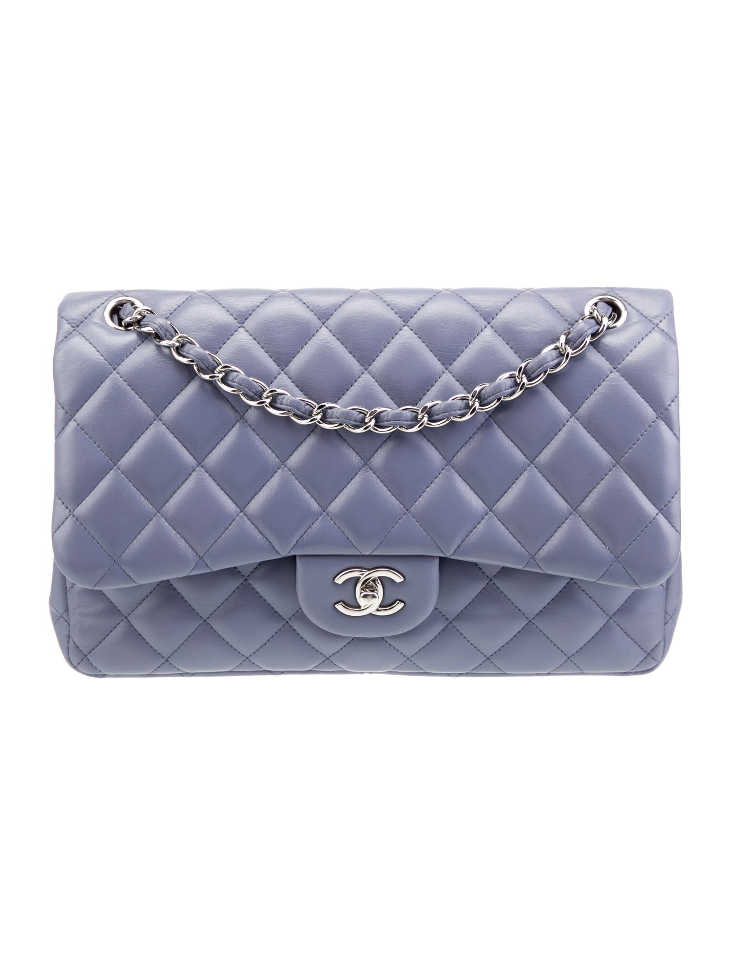 Chanel Maxi Classic Double Flap Bag - Blue Shoulder Bags, Handbags ...