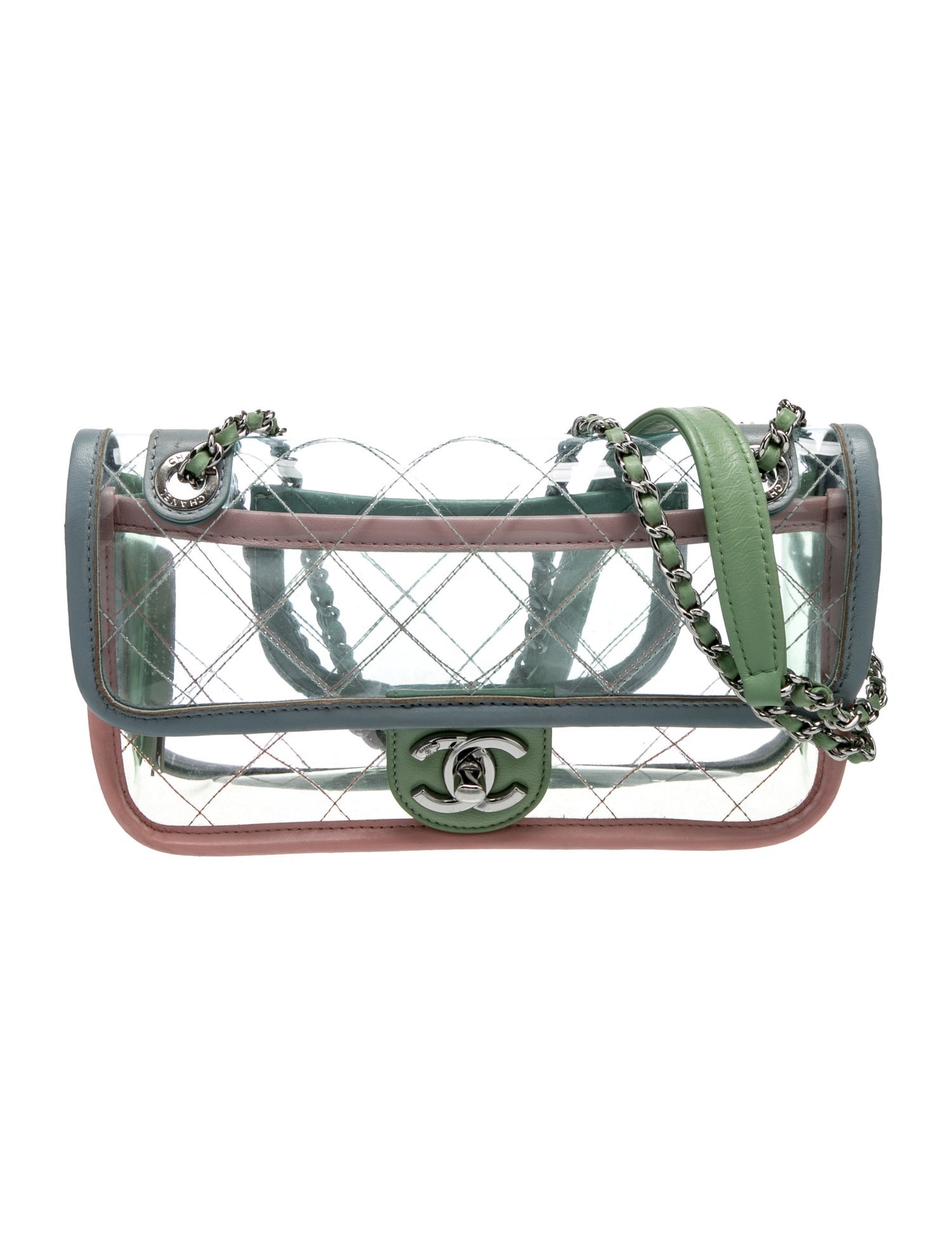 Chanel Coco Splash PVC Flap Bag - Green Shoulder Bags, Handbags ...