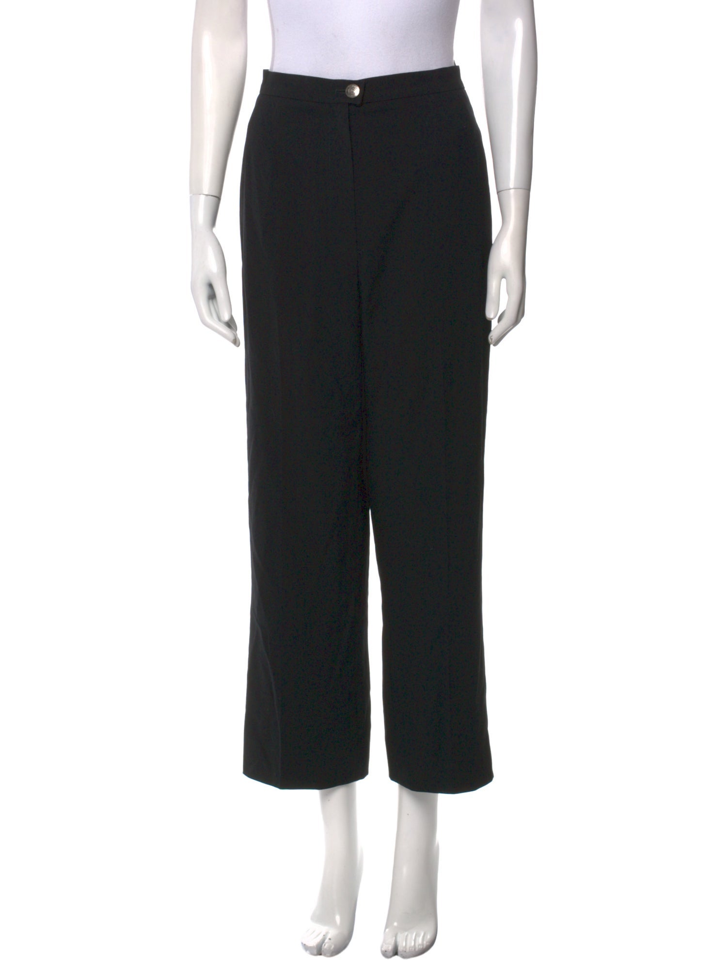 Escada Lambskin Wide Leg Pants - Brown, 10" Rise Pants, Clothing ...