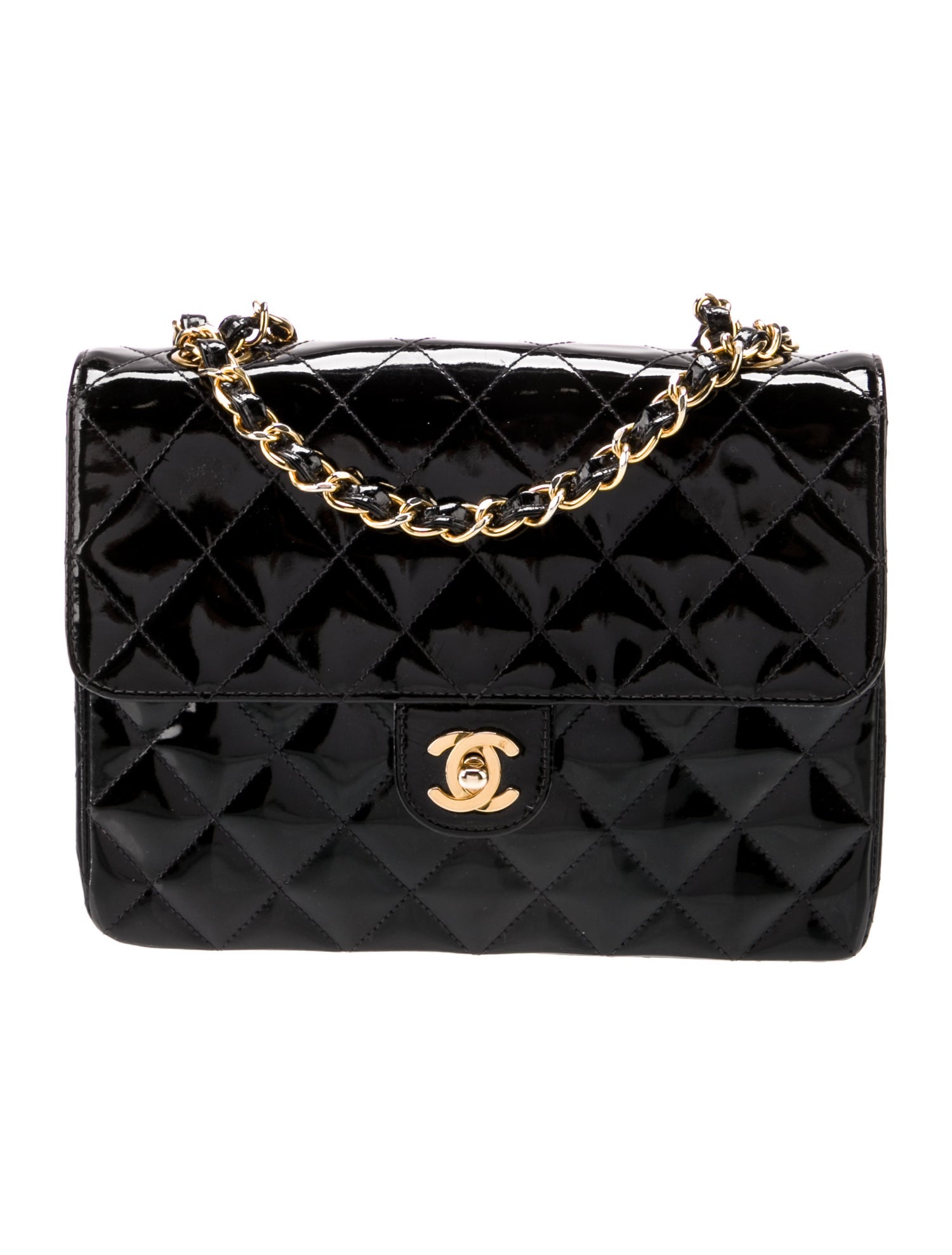 Chanel Small Square Single Flap Bag - Black Crossbody Bags, Handbags ...
