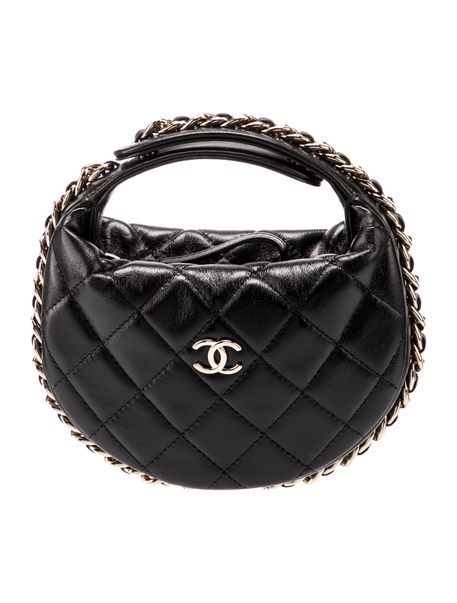 Chanel 2023 Mini Chain Around Mini Pouch - White Mini Bags, Handbags ...