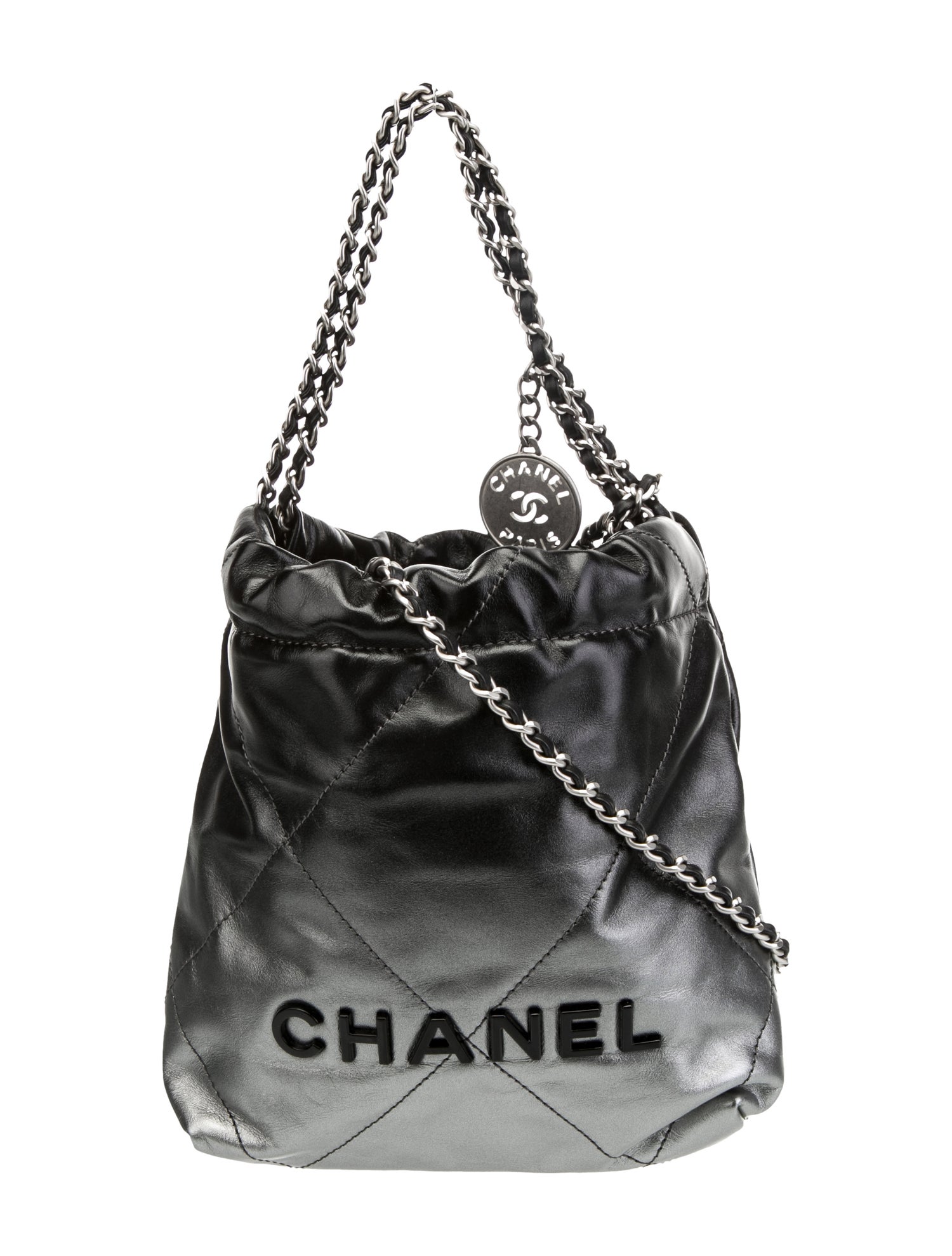 Chanel Mini 22 Ombre Hobo - Silver Hobos, Handbags - CHA1116942 | The ...